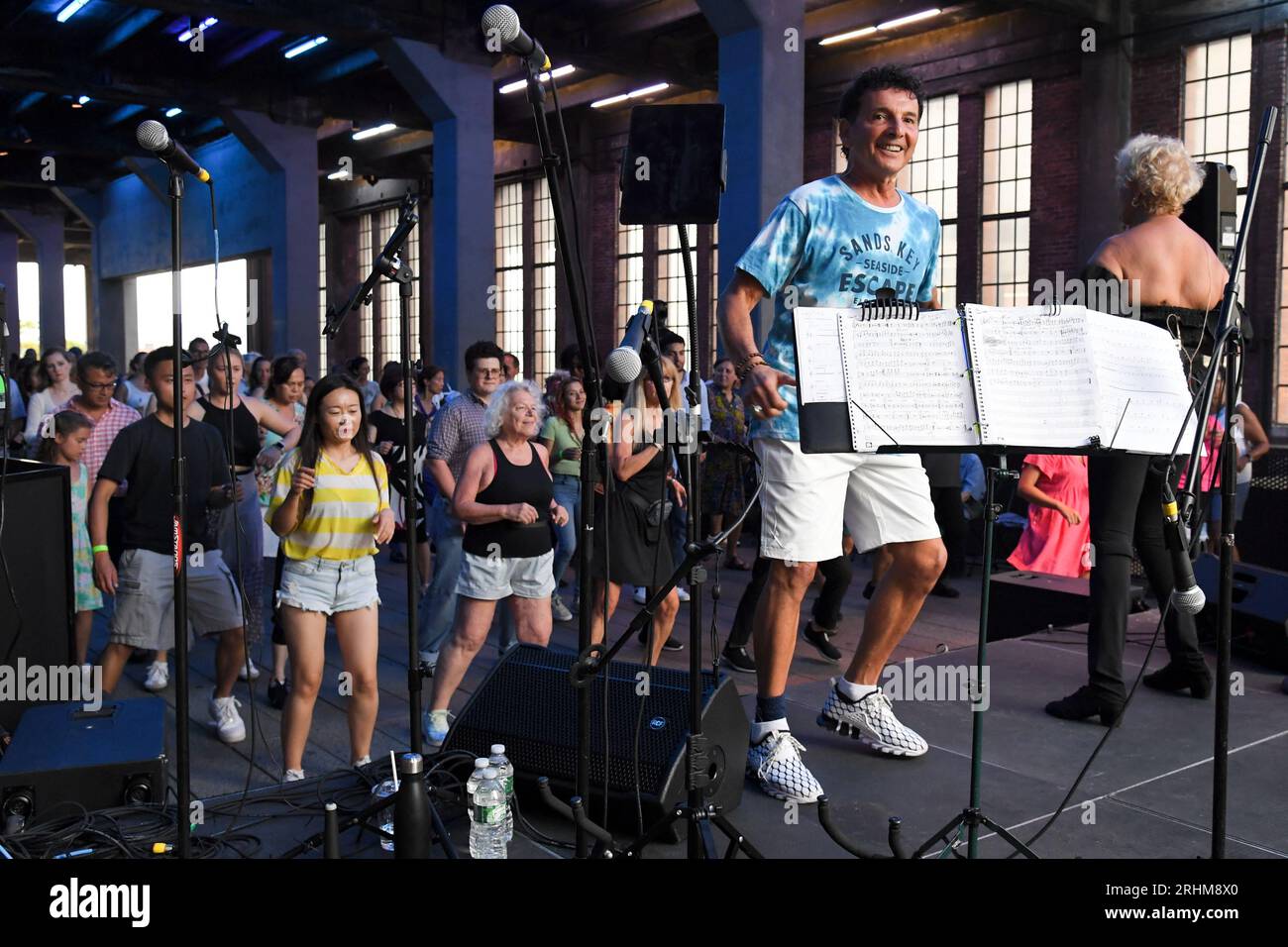 New York, USA. 17th Aug, 2023. George Giraldo and Lillian Colon give ...