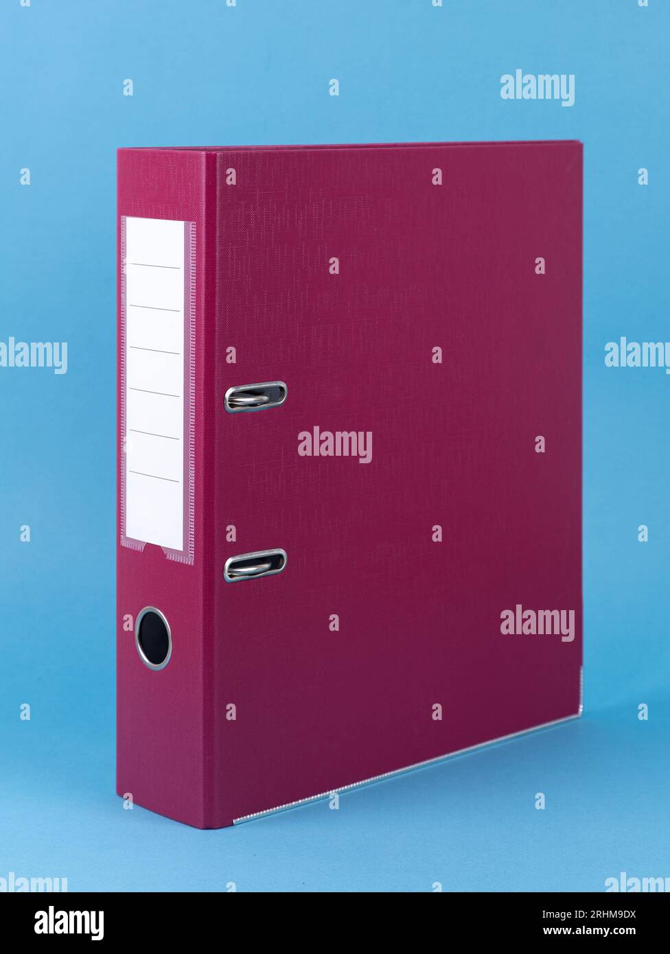 Office folder on blue background. Office Folder Template Stock Photo ...