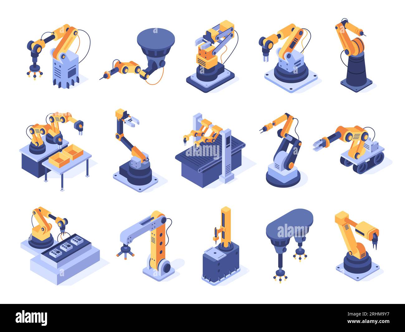 Robotic arm for the automatic welding Stock Vector Images - Alamy