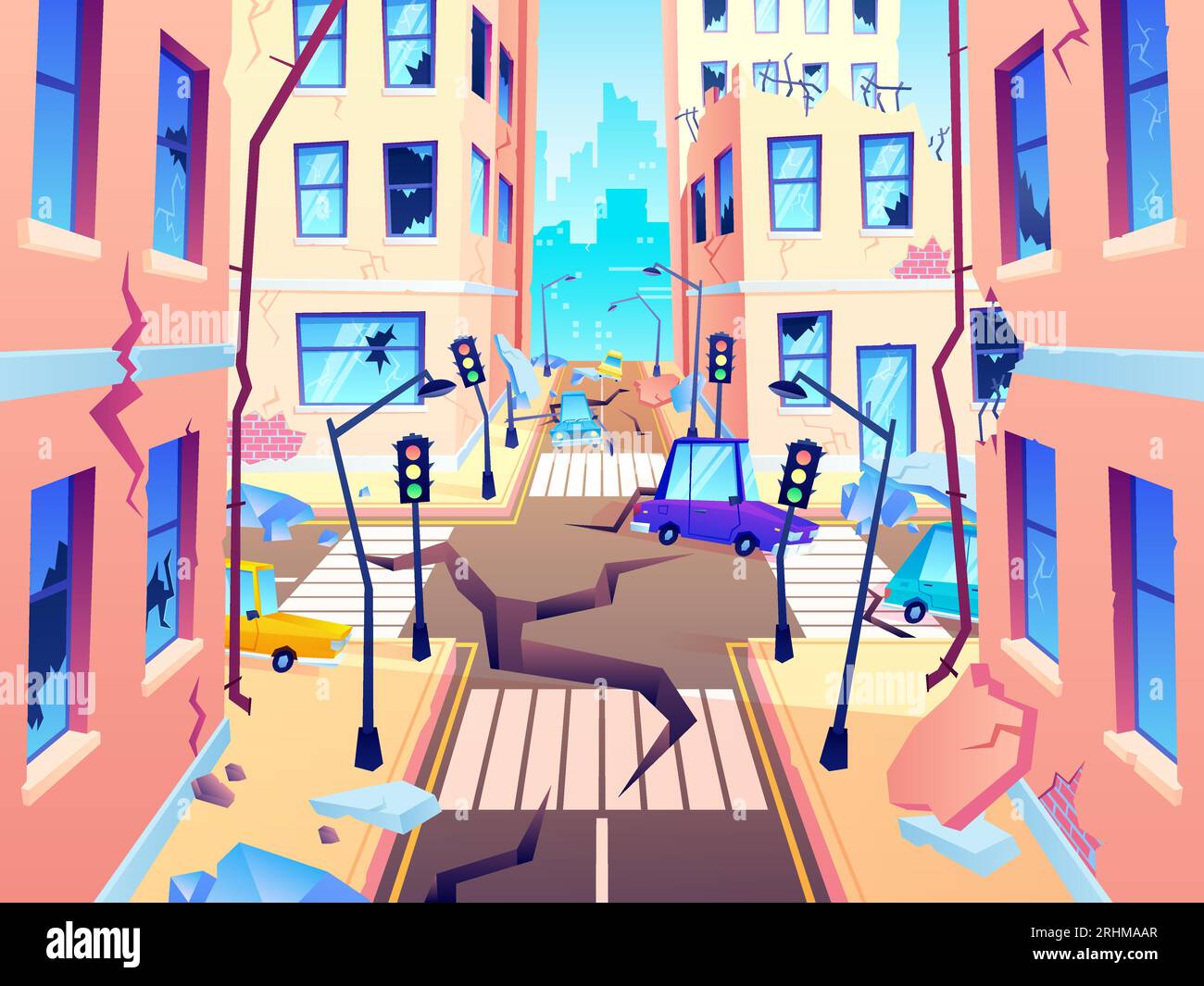 Highway disaster Stock Vector Images - Alamy