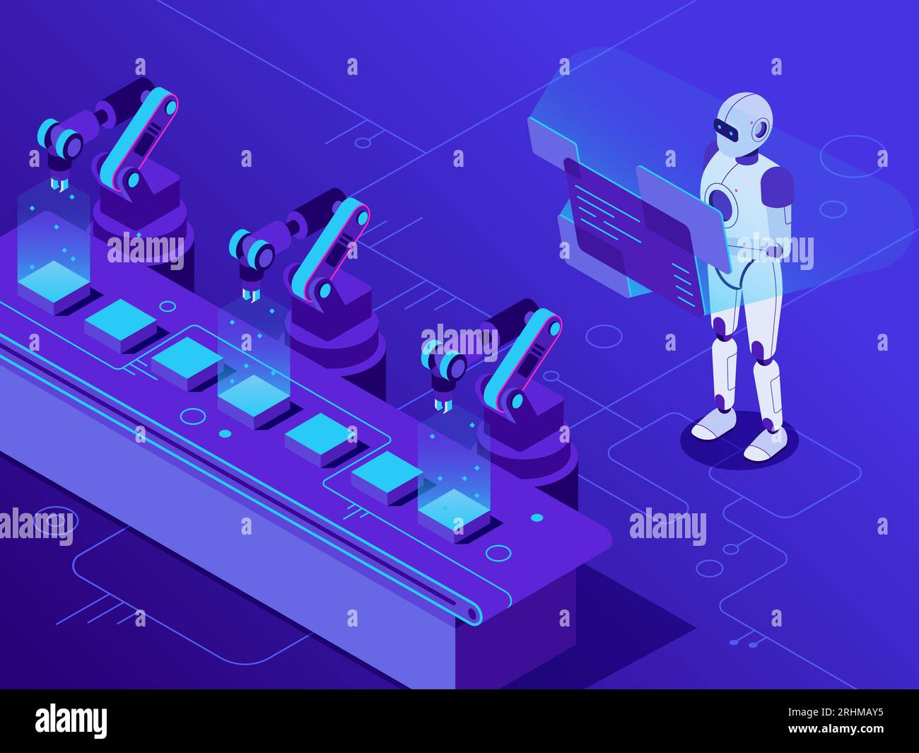 Robotized vector vectors Stock Vector Images - Alamy