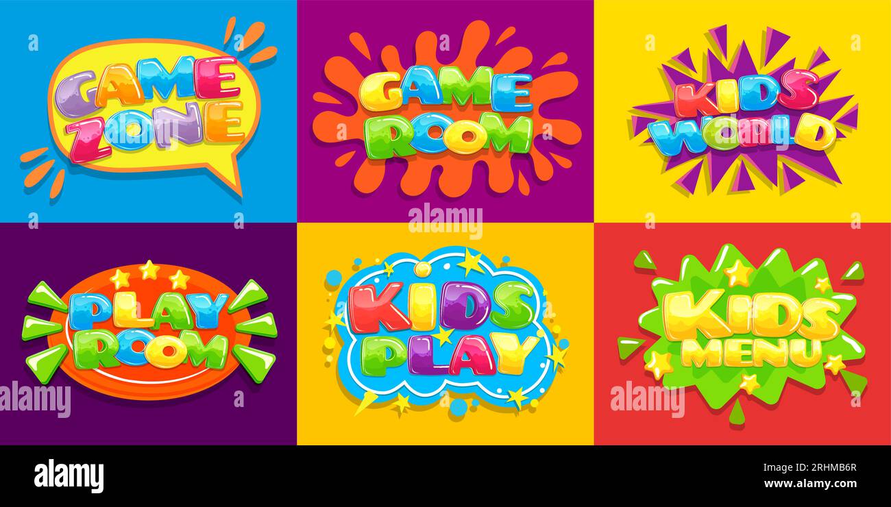 Kids playing games at school Stock Vector Images - Alamy