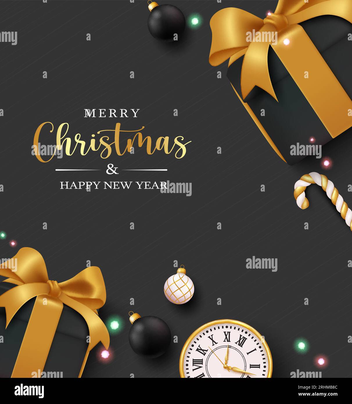 Gold gift box wooden Stock Vector Images - Alamy