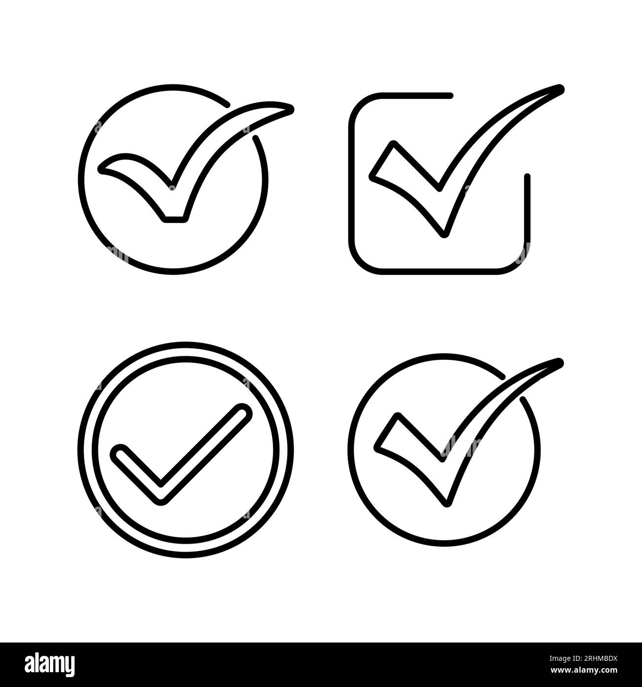 check icon vector. check mark icon. check list button icon Stock Vector Image & Art - Alamy