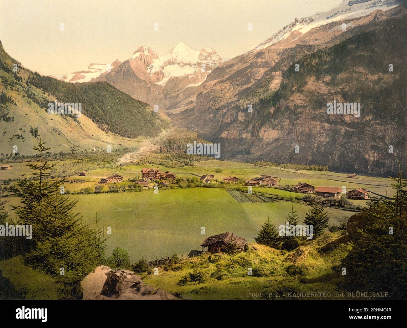 Kandersteg village bernese oberland switzerland hi-res stock ...