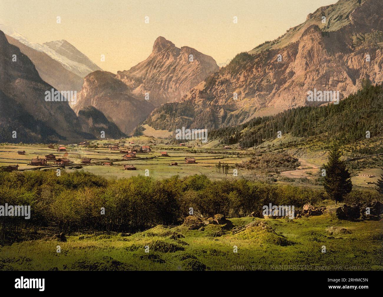 Kandersteg village bernese oberland switzerland hi-res stock ...