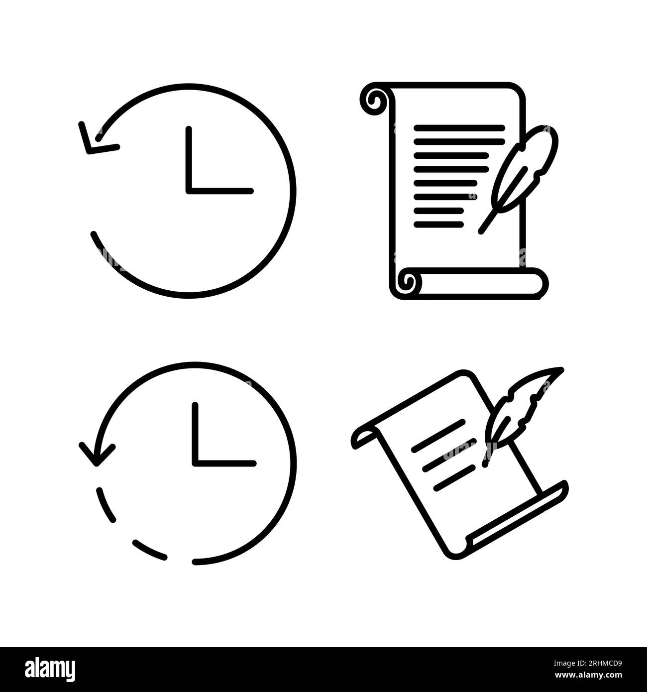 History icon vector. redo history icon Stock Vector Image & Art - Alamy