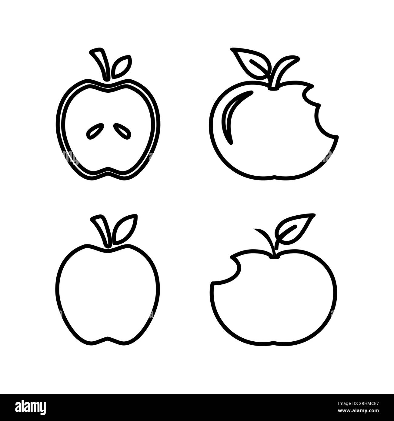 Apple icon vector. apple symbol Stock Vector Image & Art - Alamy