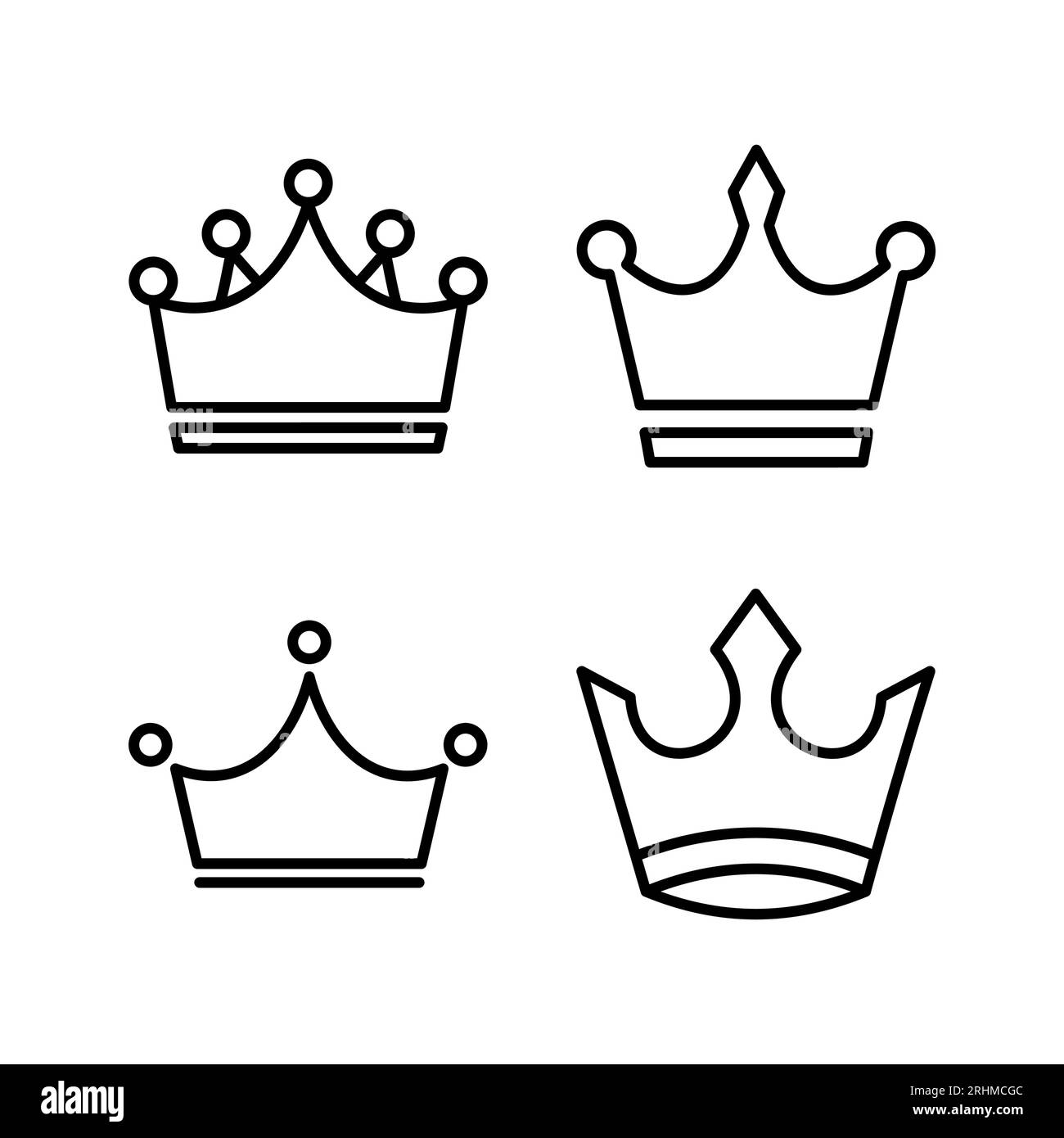 Crown Icon vector. Crown symbol for web site design Stock Vector Image ...