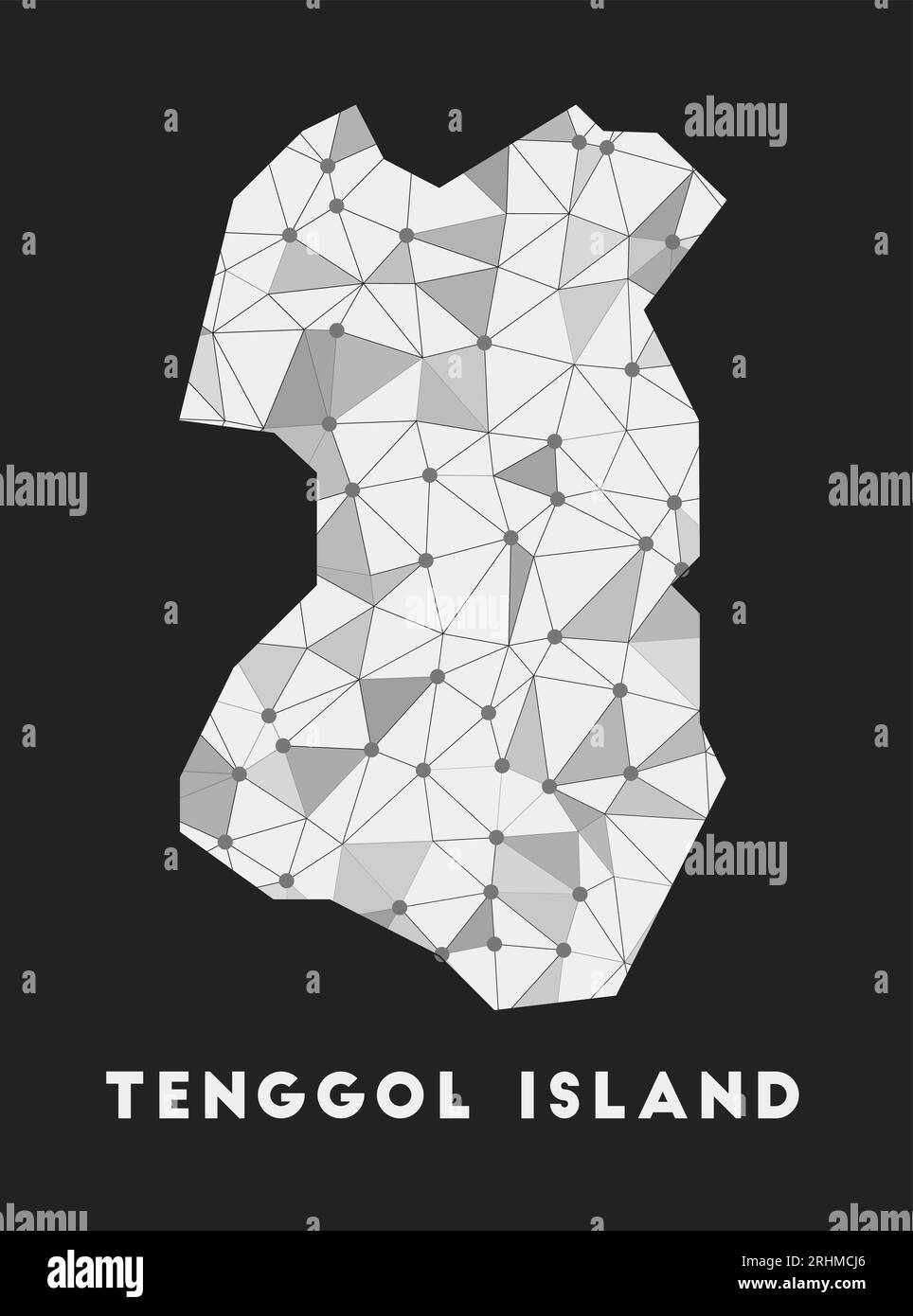 Tenggol Island - communication network map. Tenggol Island trendy ...