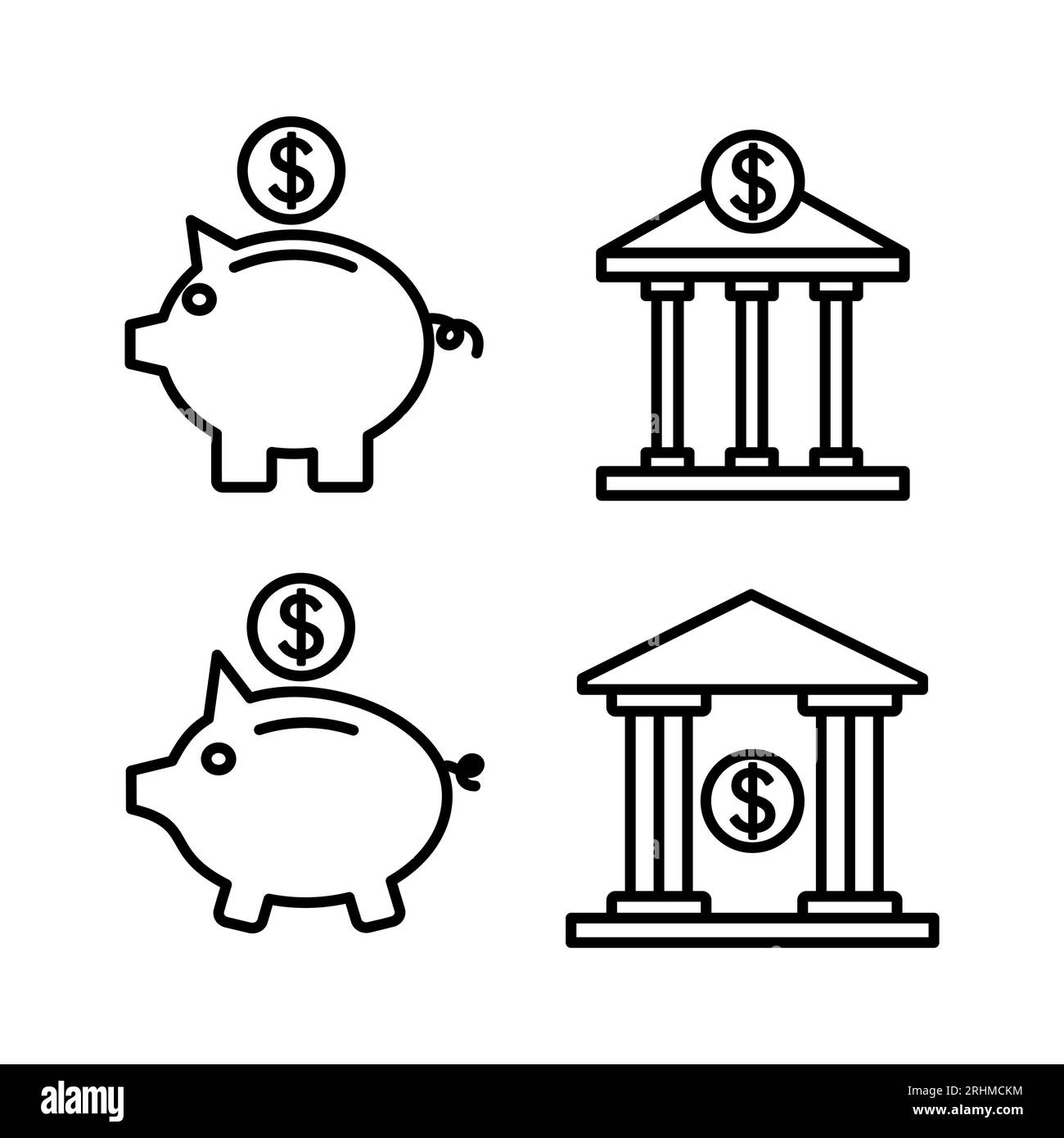 Bank icon vector. bank icon symbol Stock Vector Image & Art - Alamy
