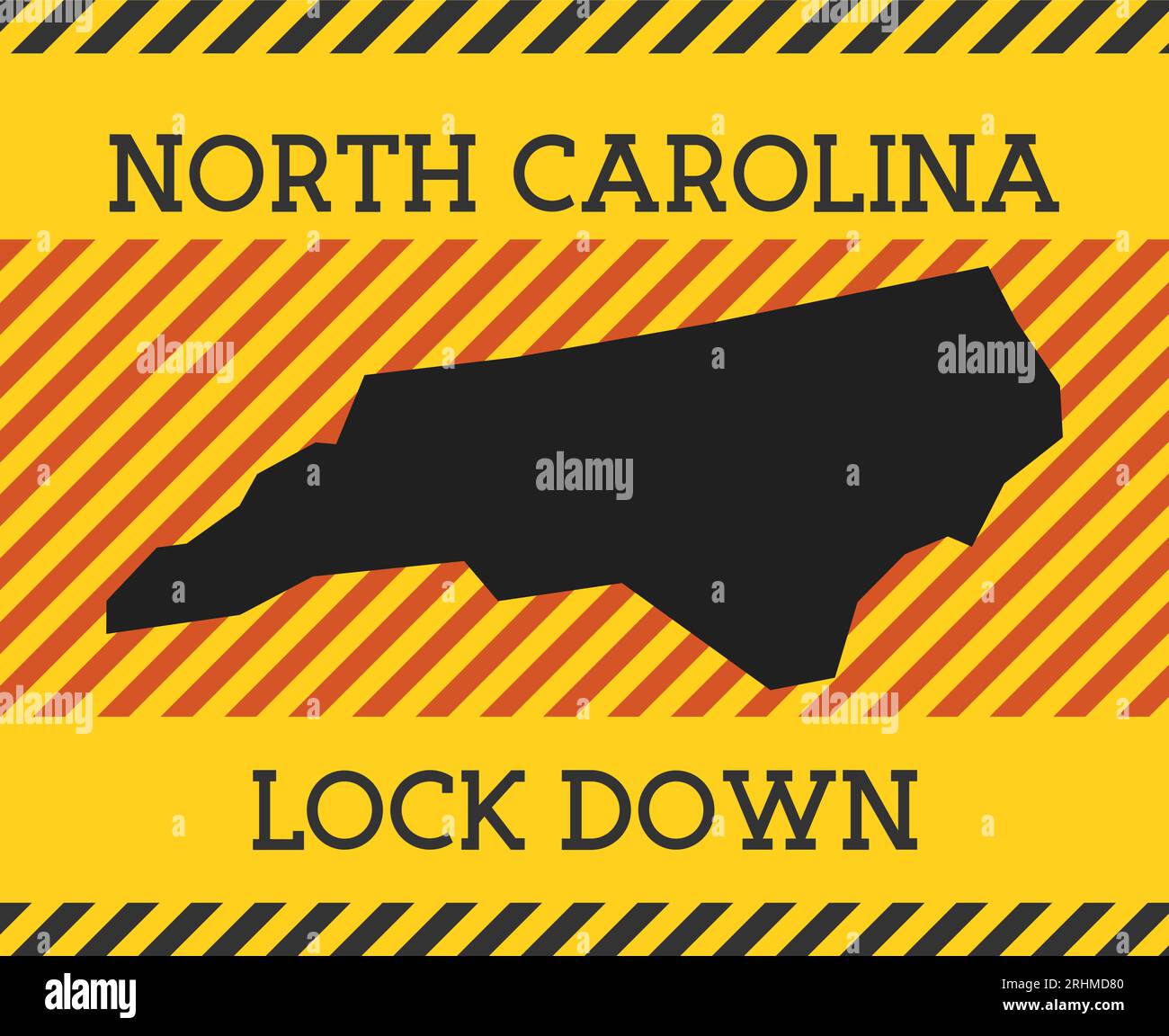 North carolina road map hi-res stock photography and images - Alamy