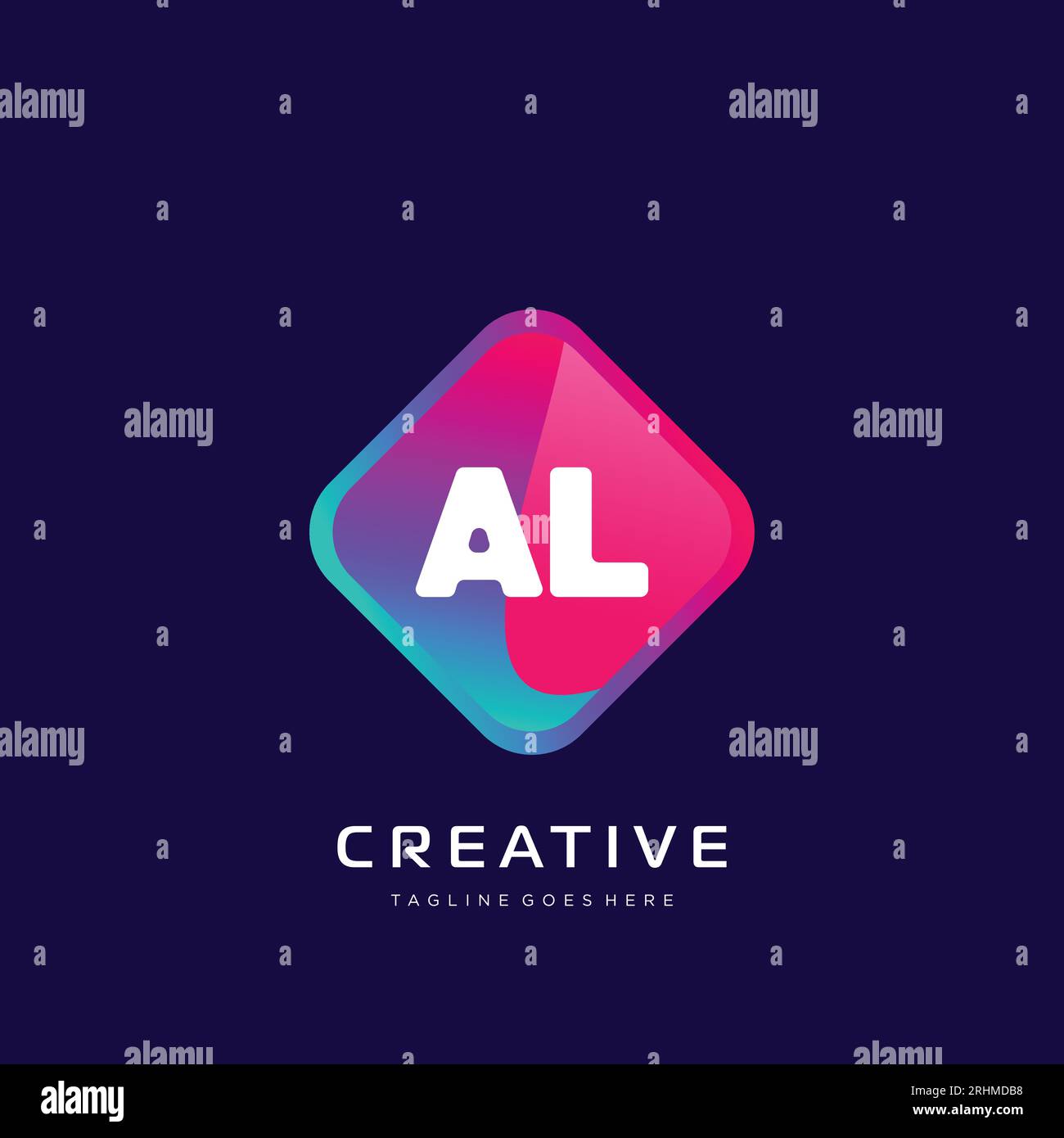 initial logo With Colorful template vector Stock Vector Image & Art - Alamy