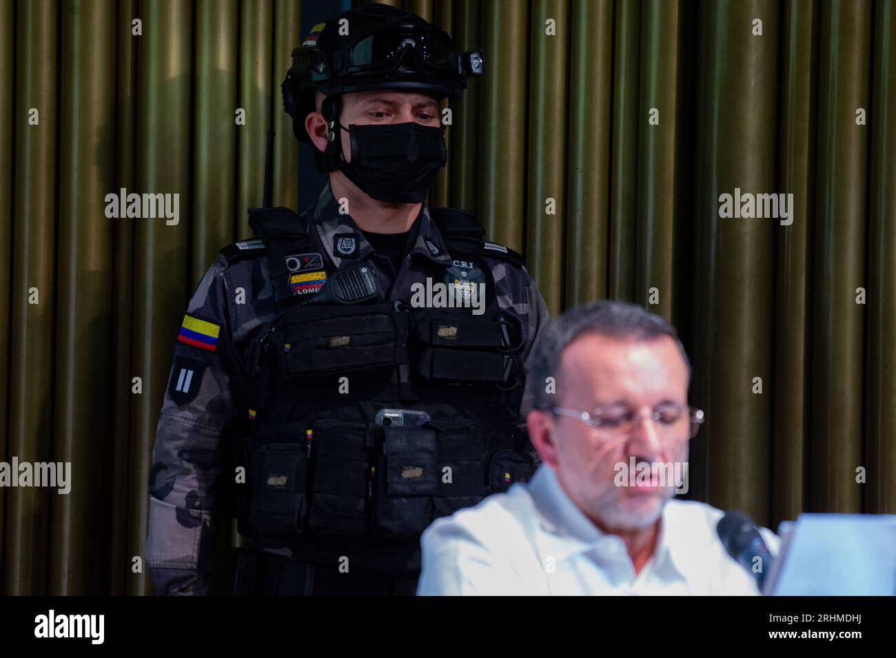 Bogota, Colombia. 17th Aug, 2023. Former paramilitary leader Carlos ...