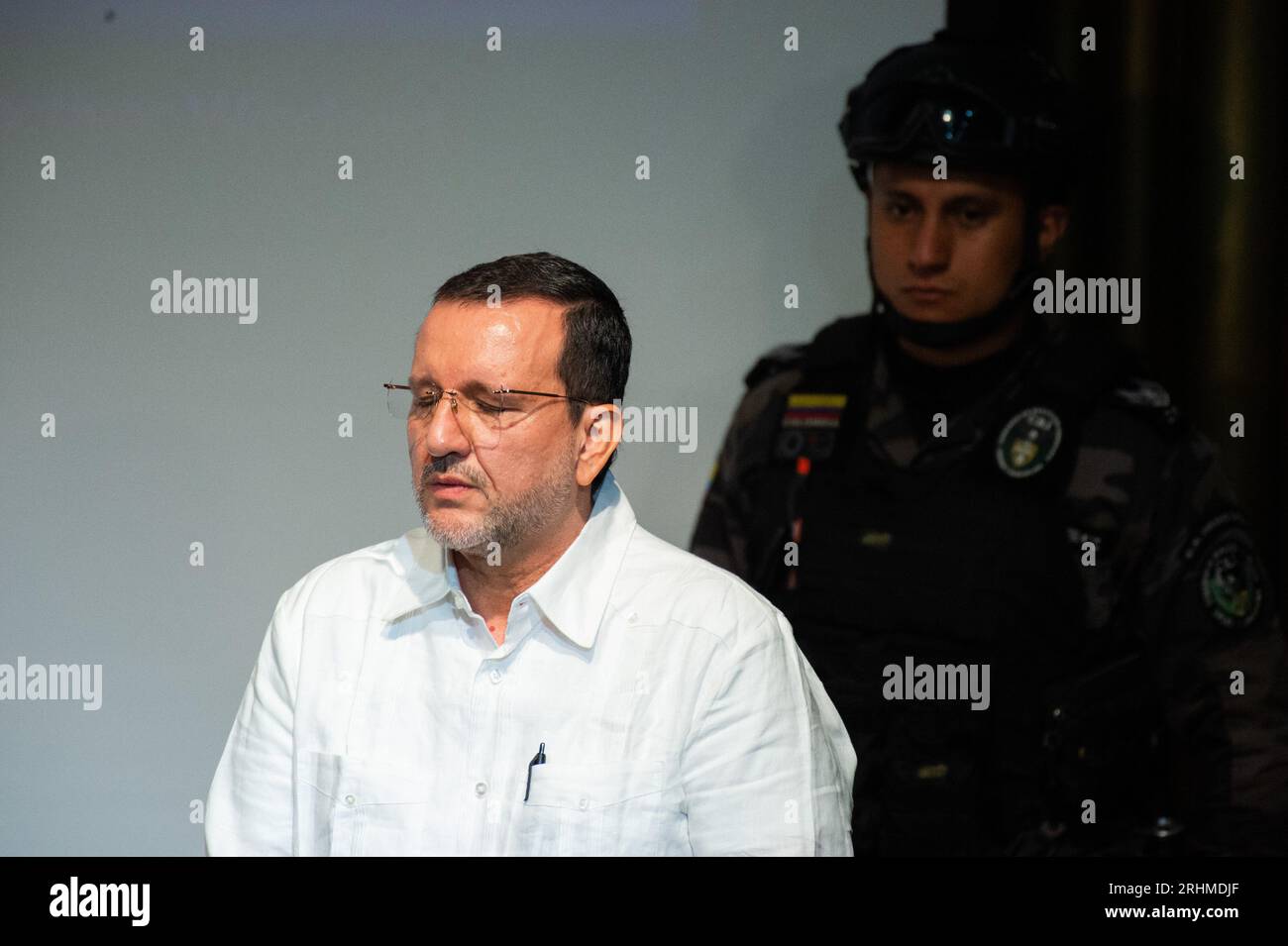 Bogota, Colombia. 17th Aug, 2023. Former paramilitary leader Carlos ...