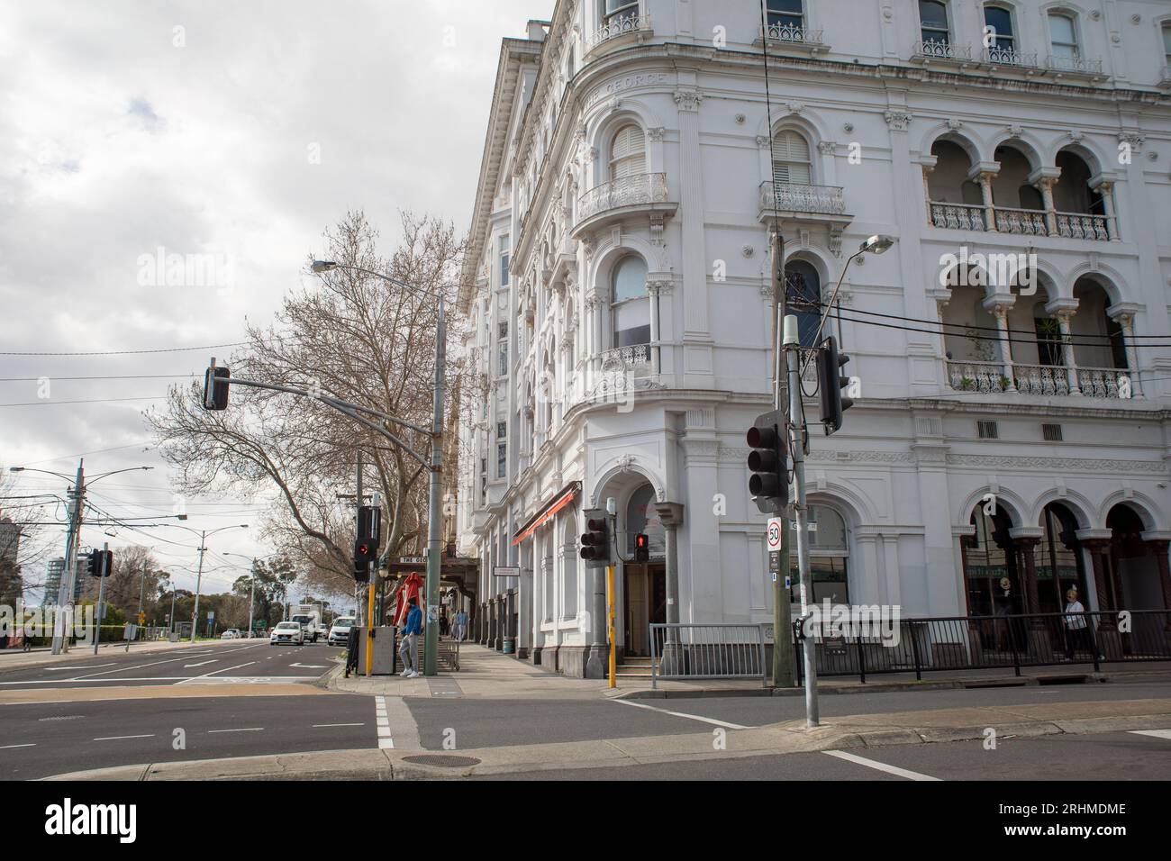 St Kilda, Victoria, Australia - August 15th 2023: Street view of Cnr ...