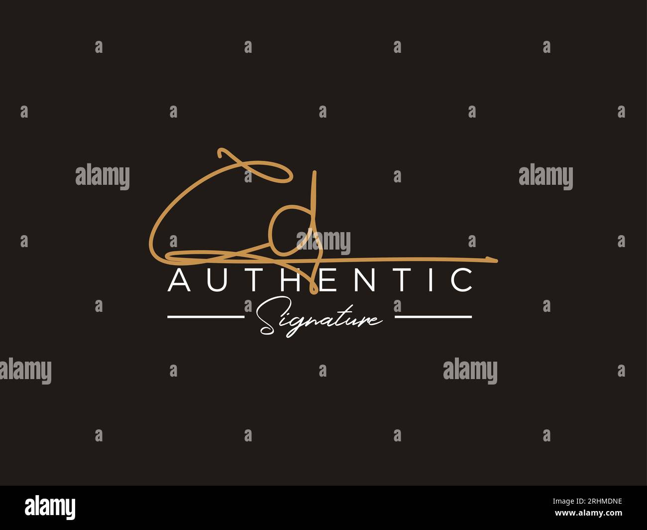 CD Signature Logo Template Vector Stock Vector Image & Art - Alamy