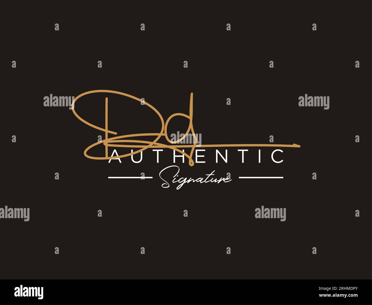 DD Signature Logo Template Vector Stock Vector Image & Art - Alamy