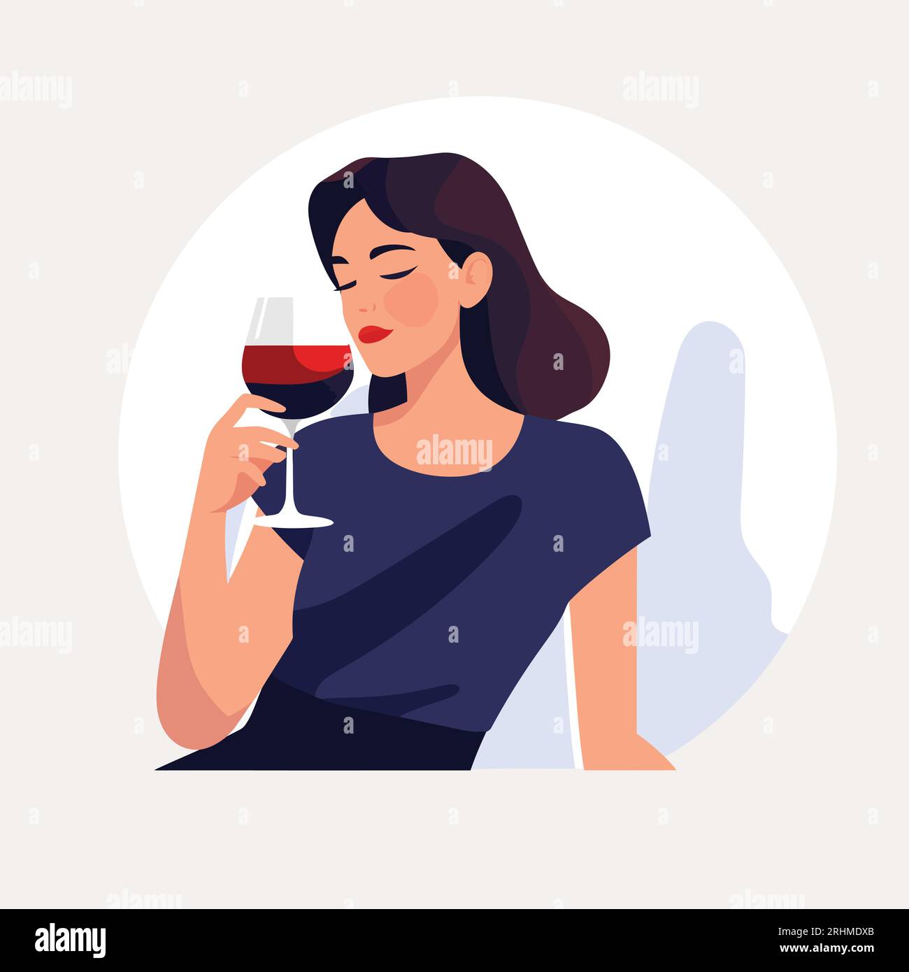 Girl drinking wine bottle Stock Vector Images - Alamy
