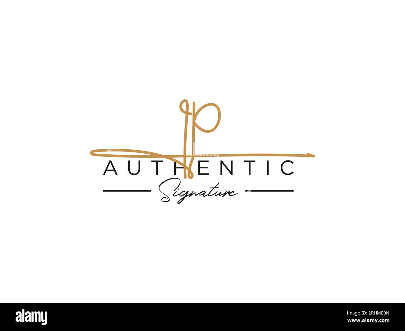 IP Signature Logo Template Vector Stock Vector Image & Art - Alamy