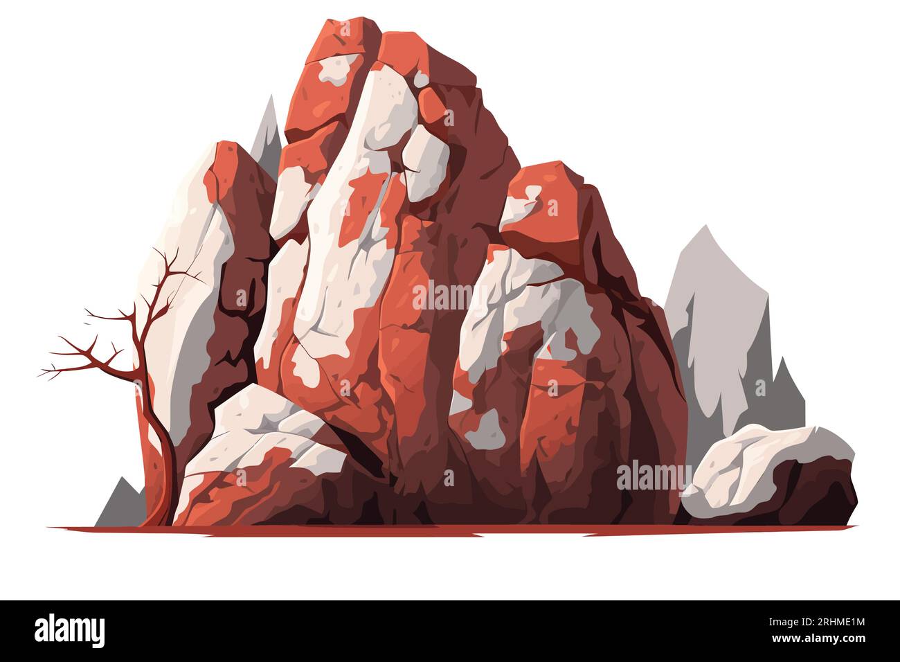 Cliff rock formation Stock Vector Images - Alamy