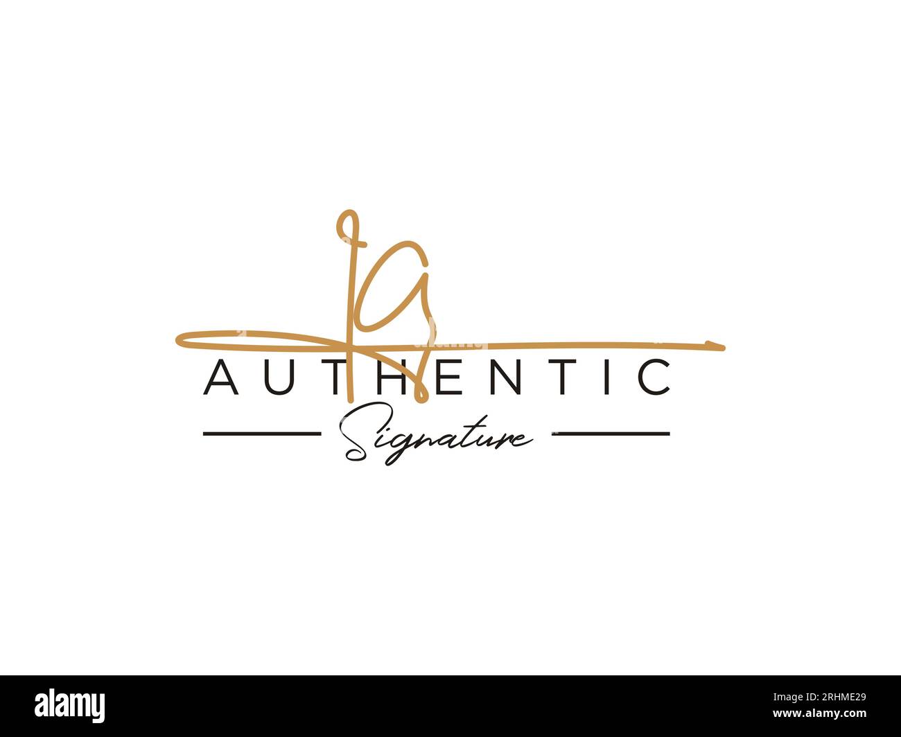 IA Signature Logo Template Vector Stock Vector Image & Art - Alamy