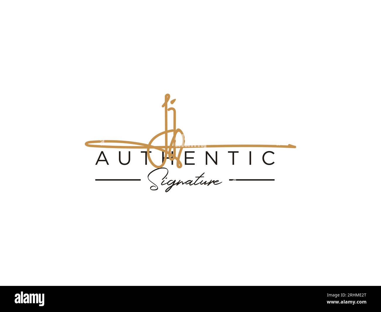 JJ Signature Logo Template Vector Stock Vector Image & Art - Alamy
