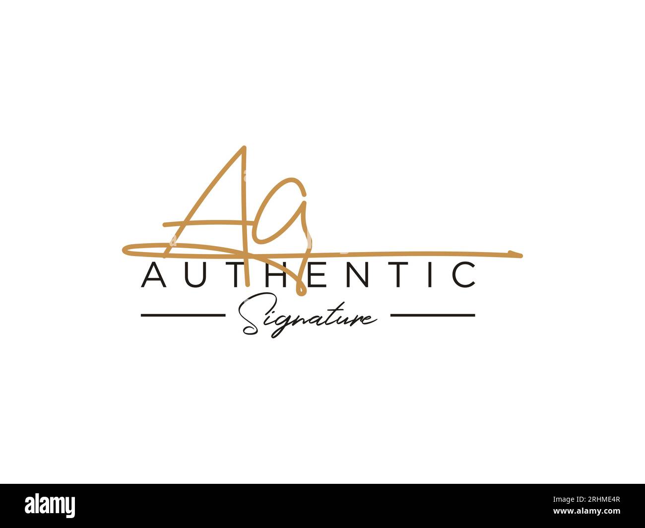 AA Signature Logo Template Vector Stock Vector Image & Art - Alamy