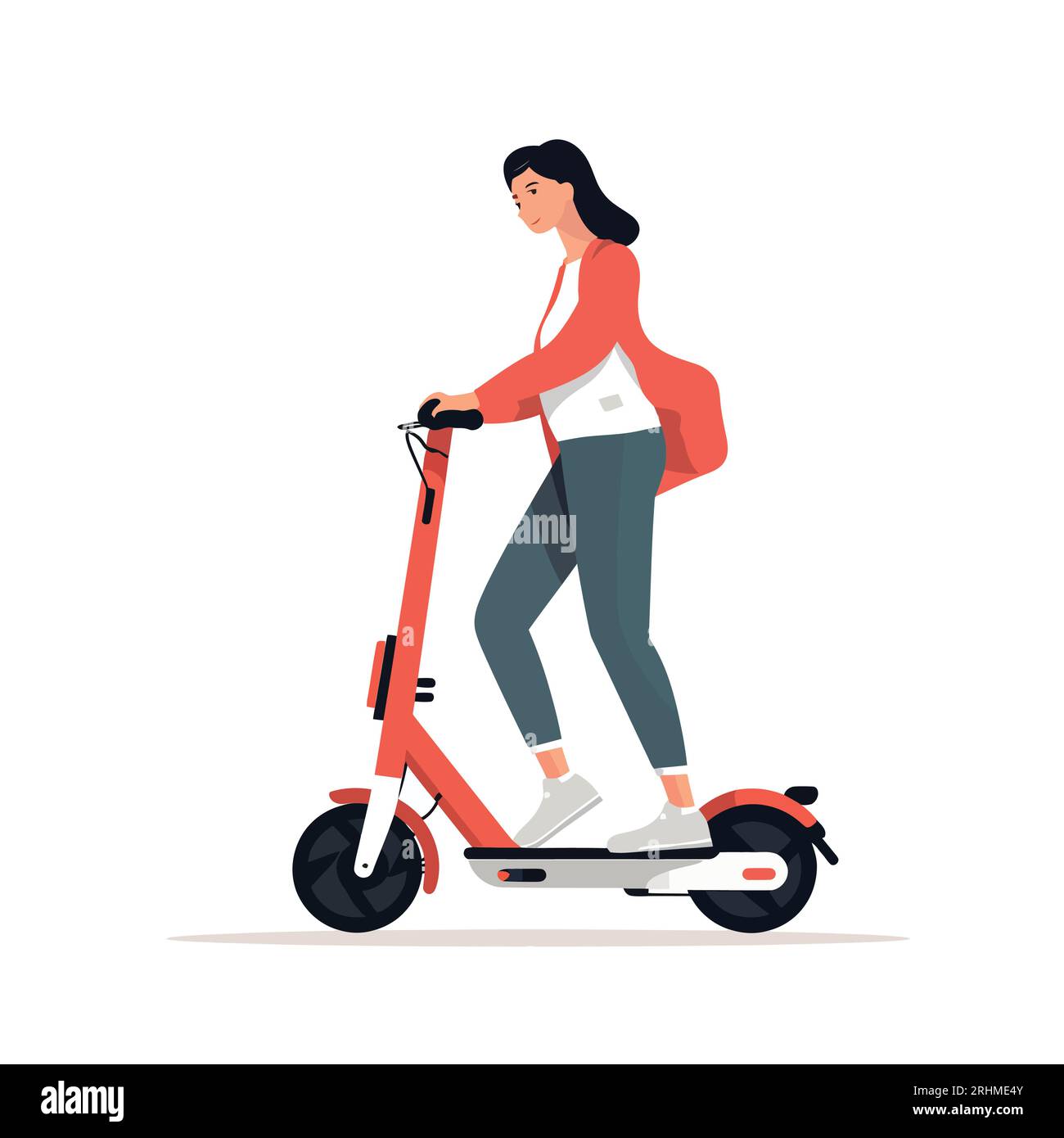 Rear of scooter Stock Vector Images - Alamy