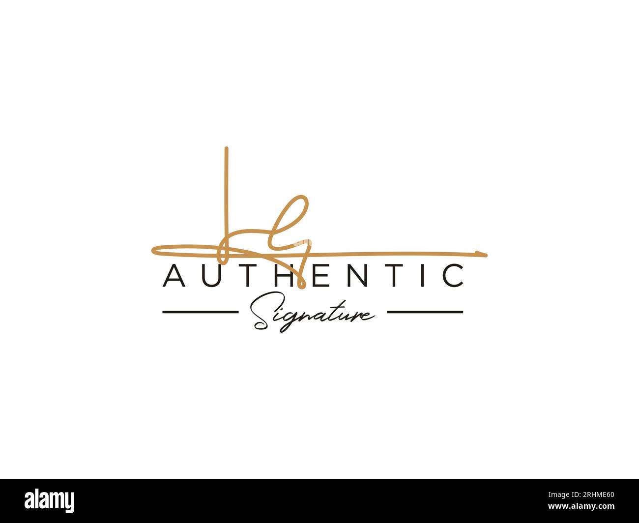LE Signature Logo Template Vector Stock Vector Image & Art - Alamy