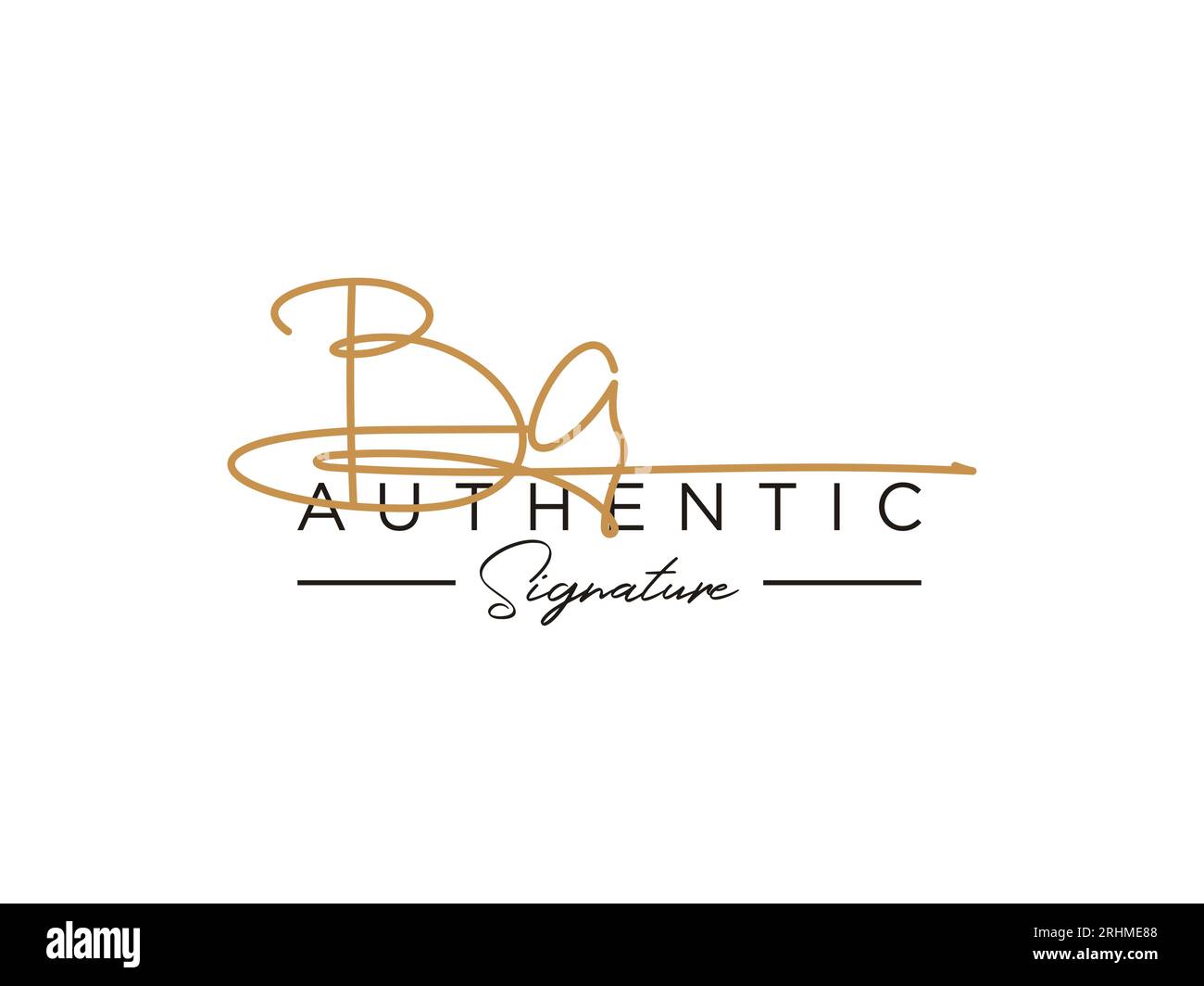 BA Signature Logo Template Vector Stock Vector Image & Art - Alamy