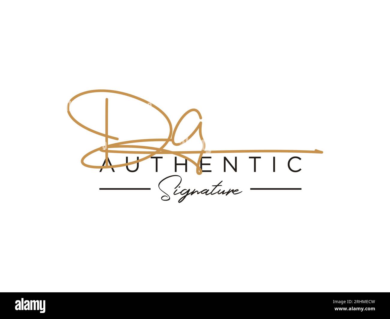 DA Signature Logo Template Vector Stock Vector Image & Art - Alamy