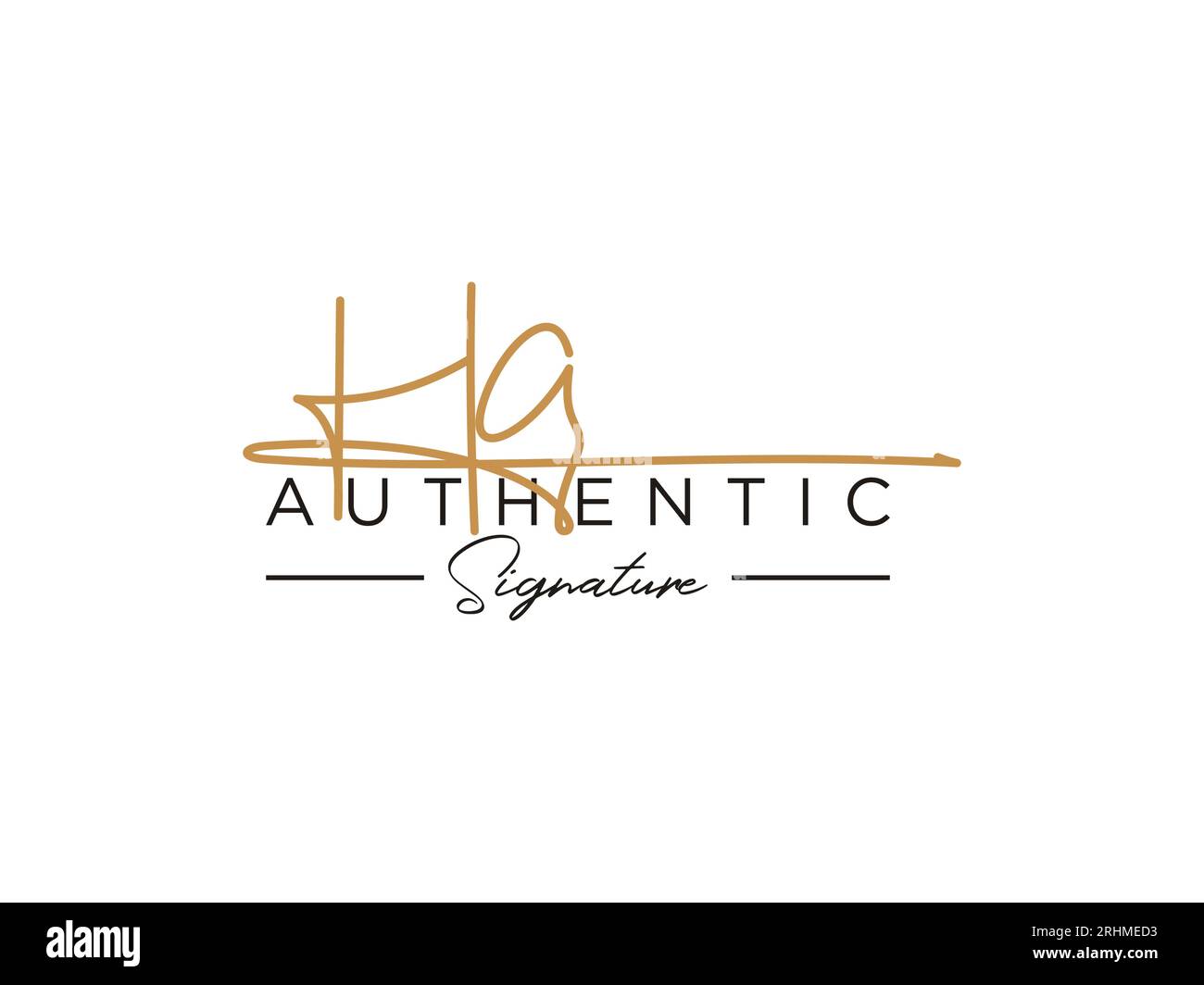HA Signature Logo Template Vector Stock Vector Image & Art - Alamy
