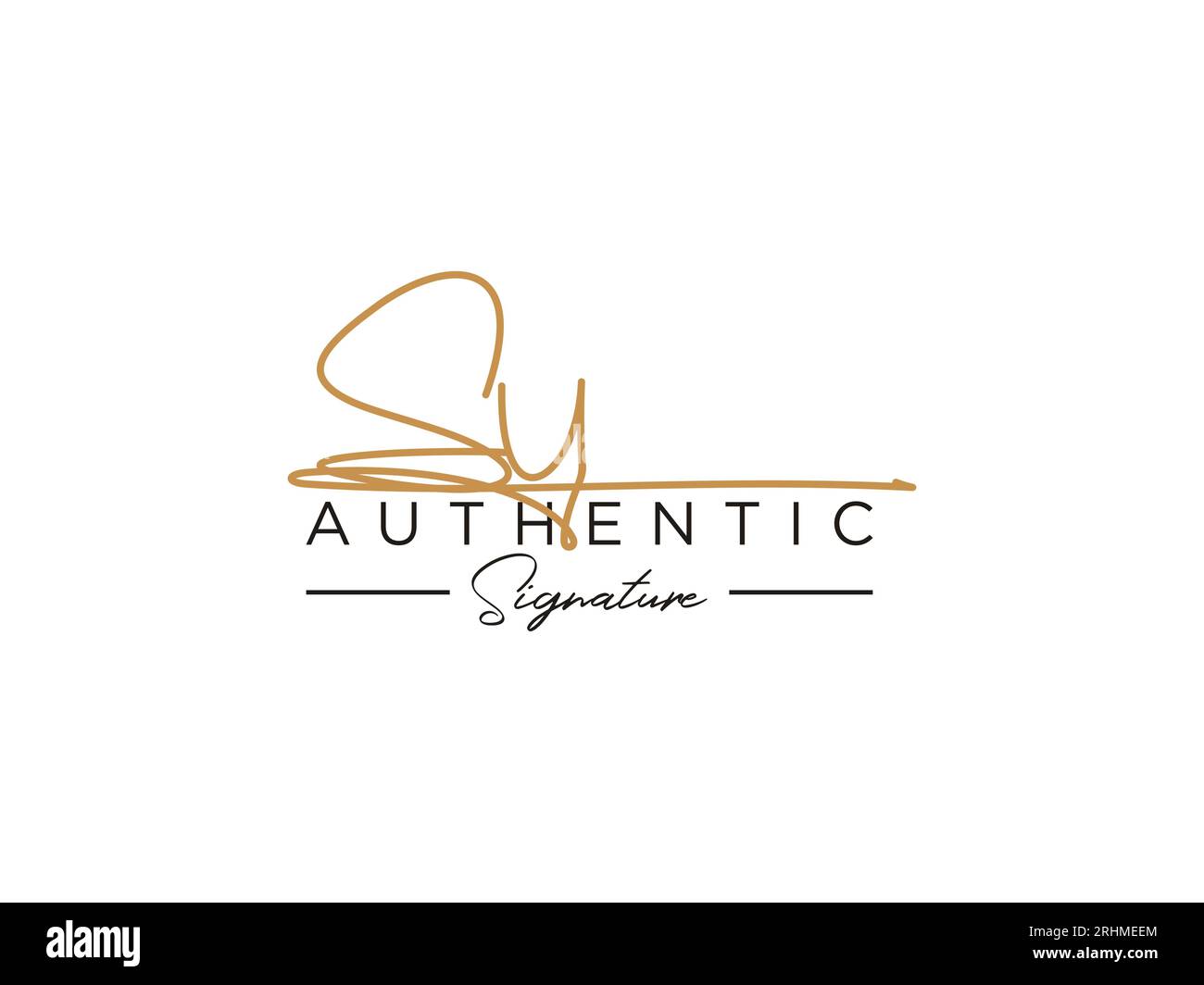 SU Signature Logo Template Vector Stock Vector Image & Art - Alamy