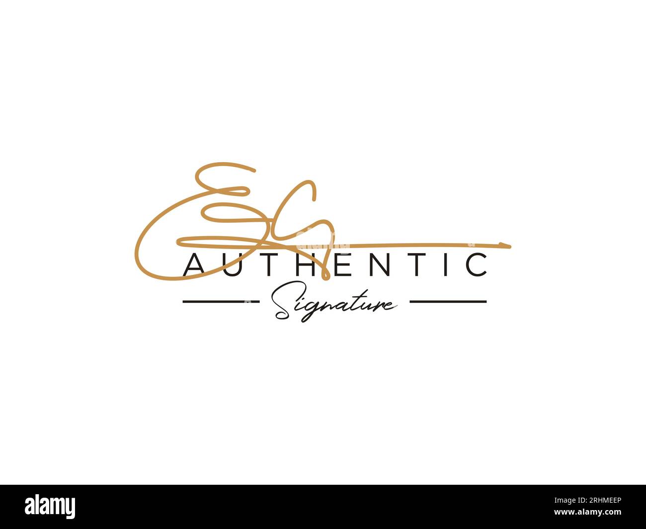 EC Signature Logo Template Vector Stock Vector Image & Art - Alamy