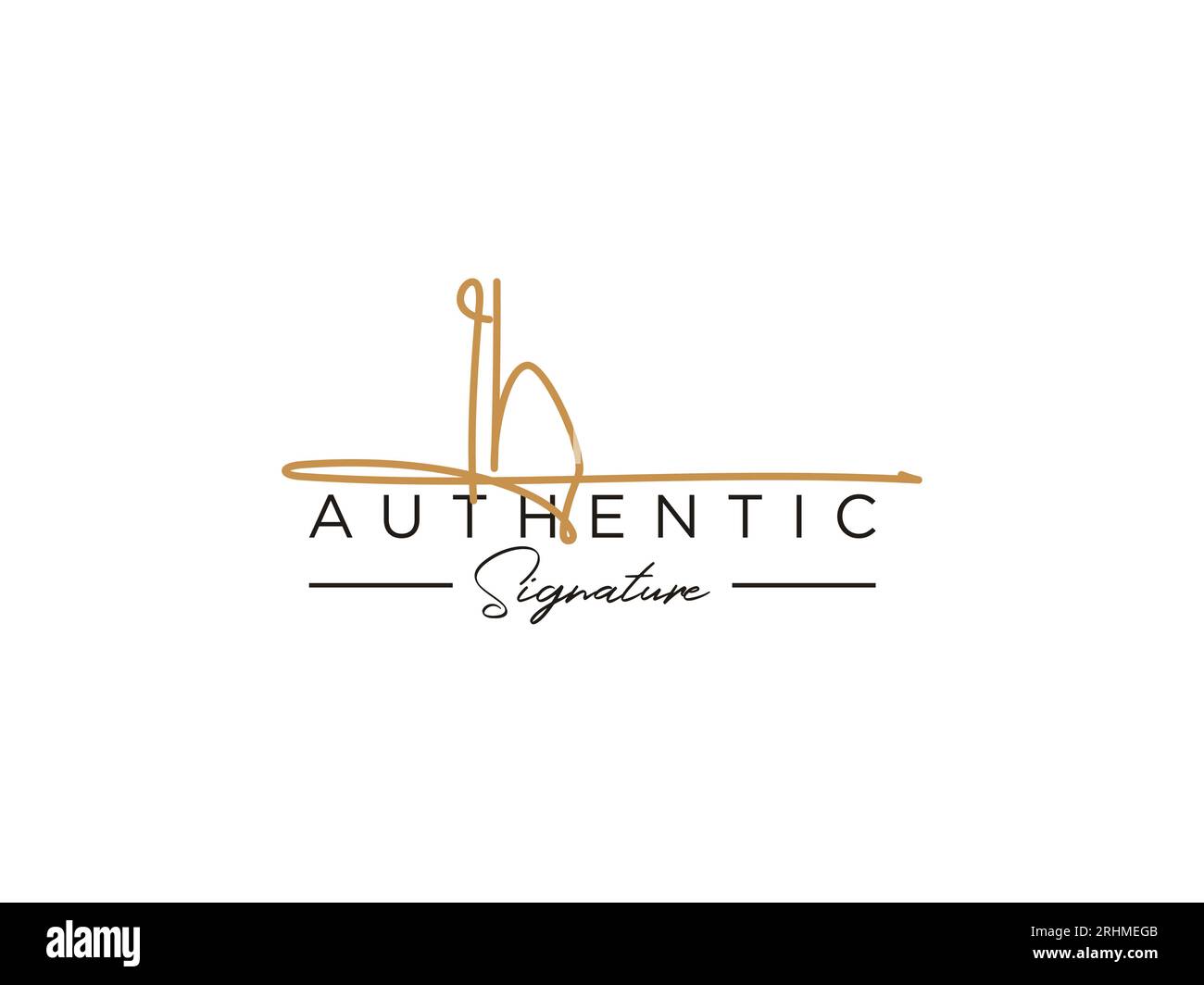 IH Signature Logo Template Vector Stock Vector Image & Art - Alamy