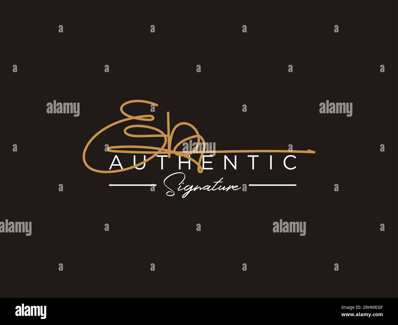 EB Signature Logo Template Vector Stock Vector Image & Art - Alamy