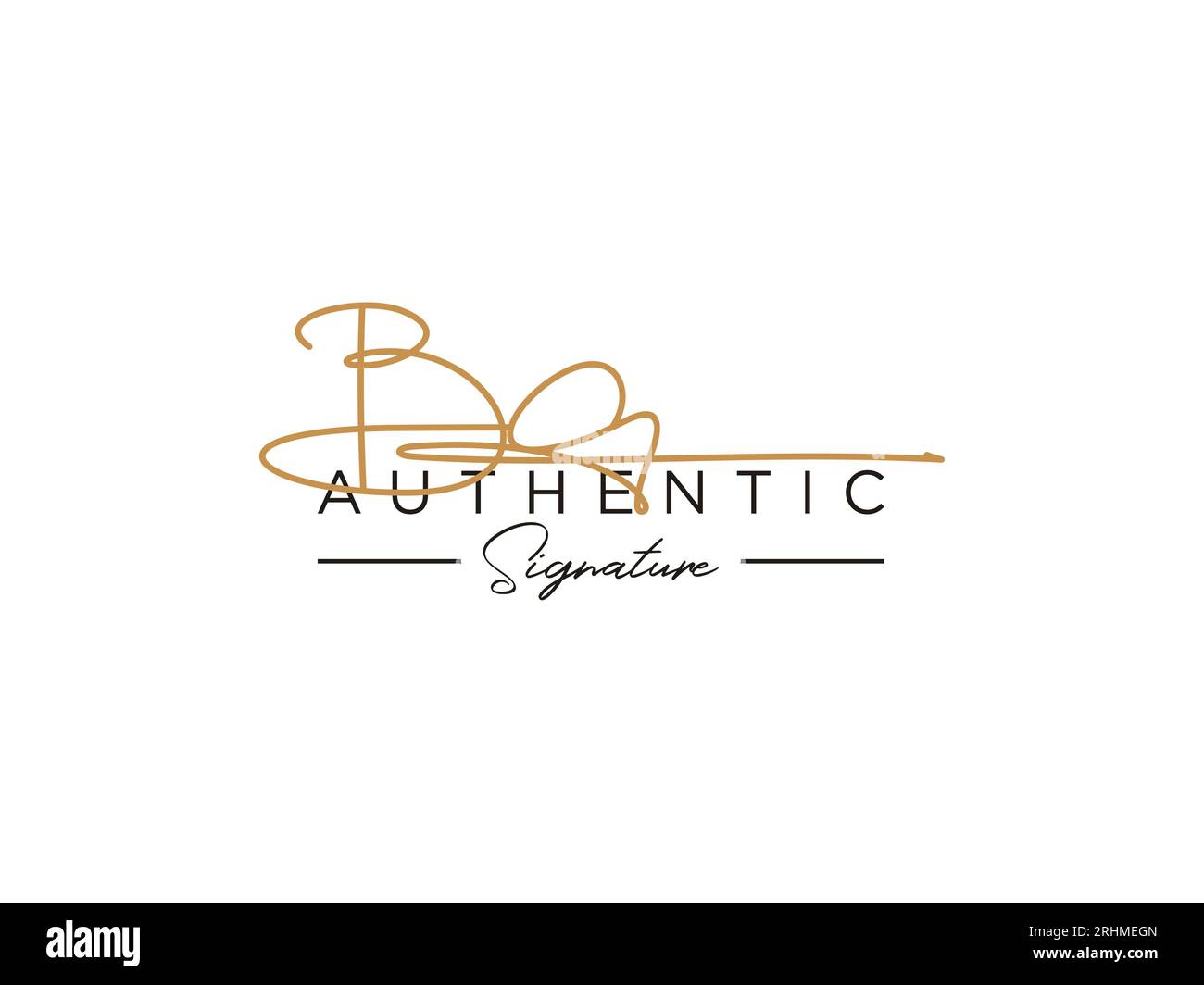 BO Signature Logo Template Vector Stock Vector Image & Art - Alamy