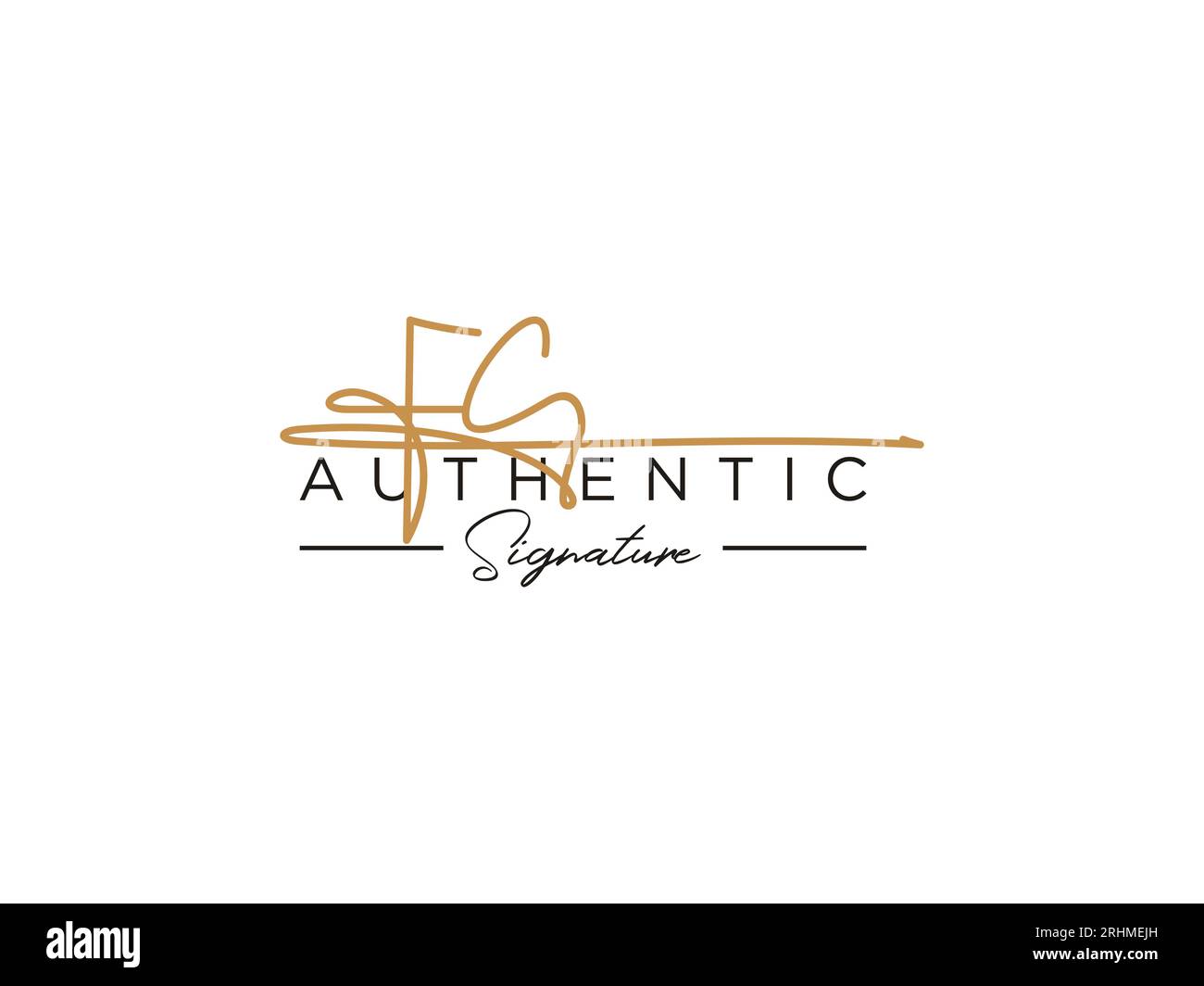 FC Signature Logo Template Vector Stock Vector Image & Art - Alamy