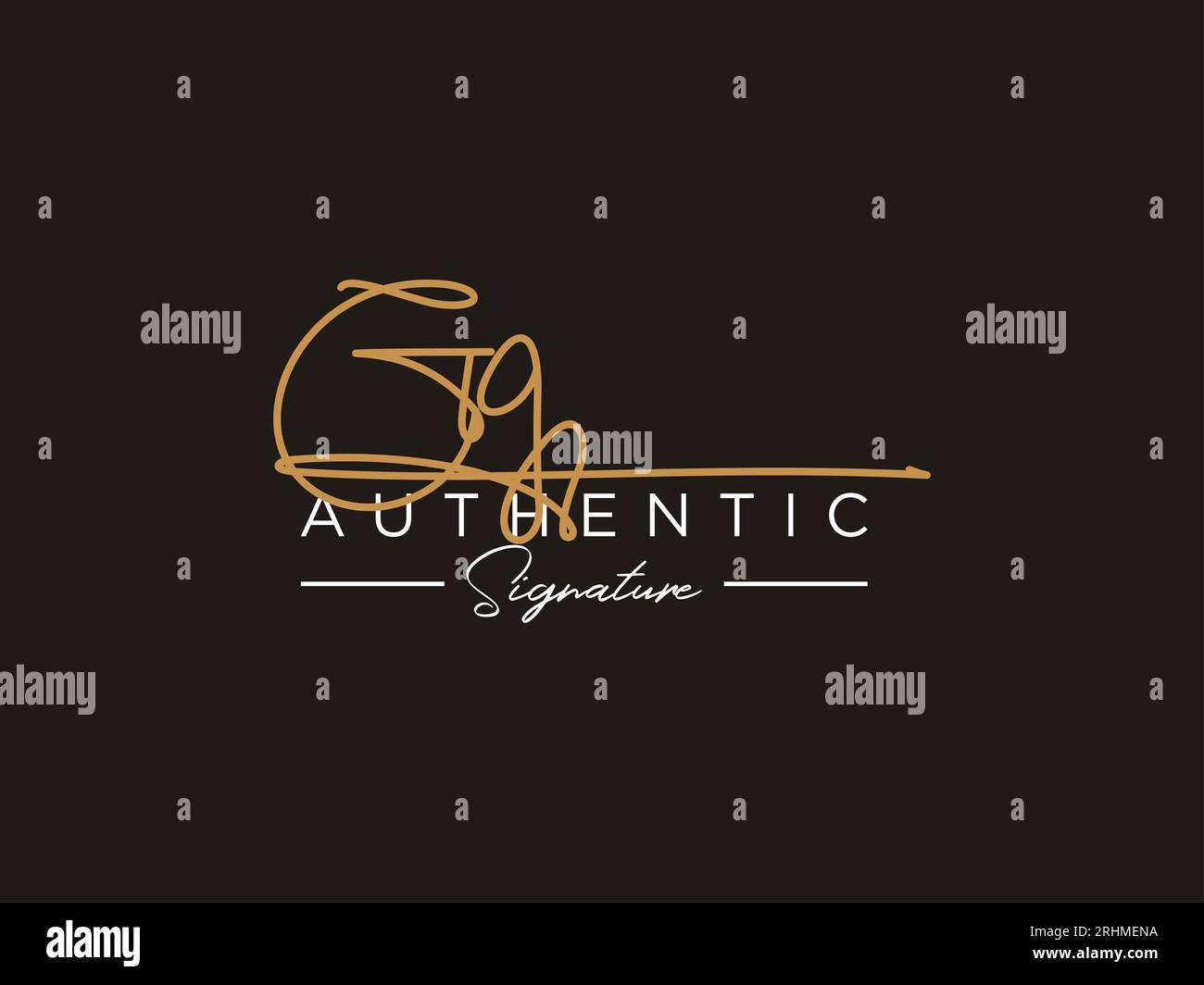 GG Signature Logo Template Vector Stock Vector Image & Art - Alamy