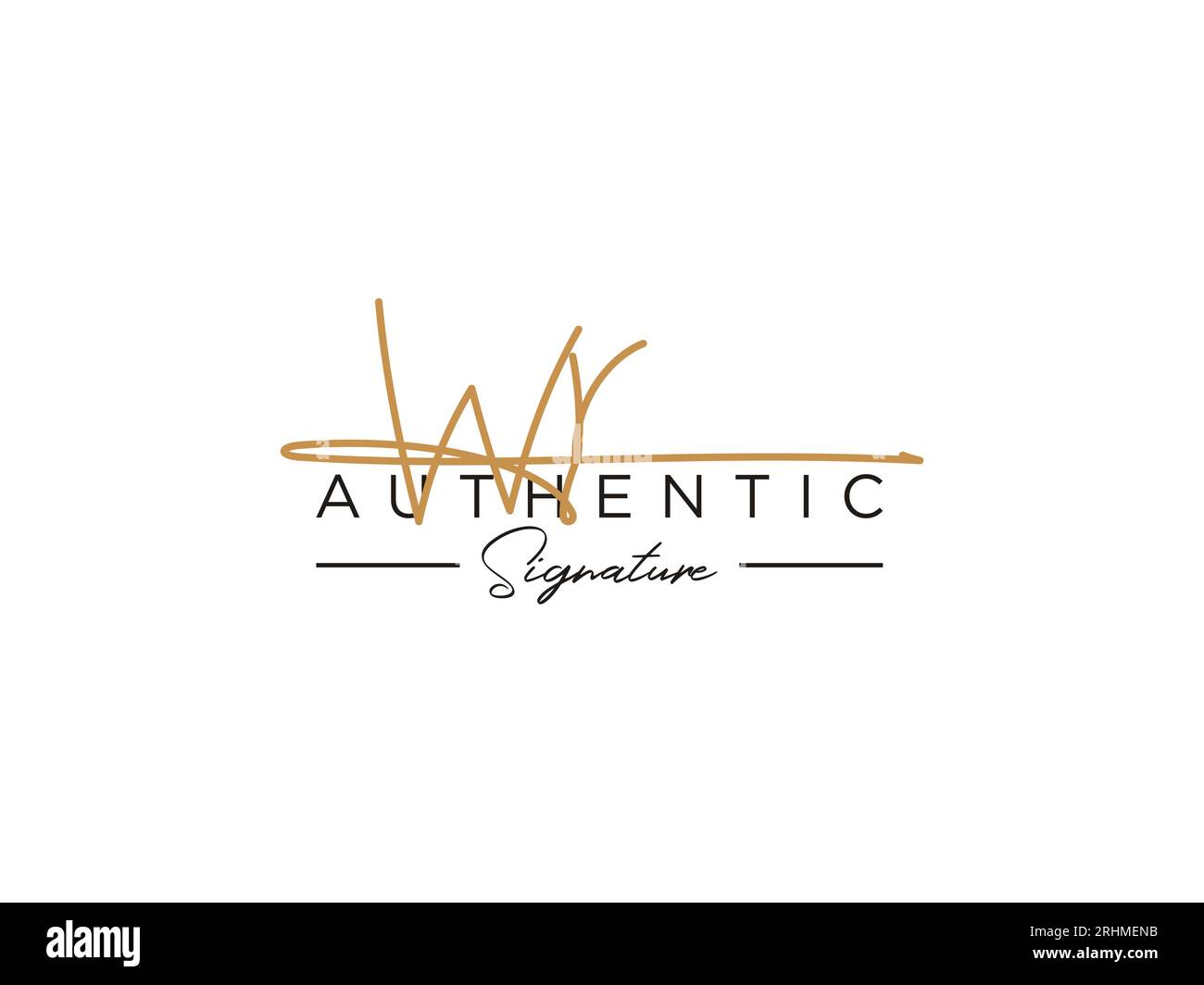 WR Signature Logo Template Vector Stock Vector Image & Art - Alamy