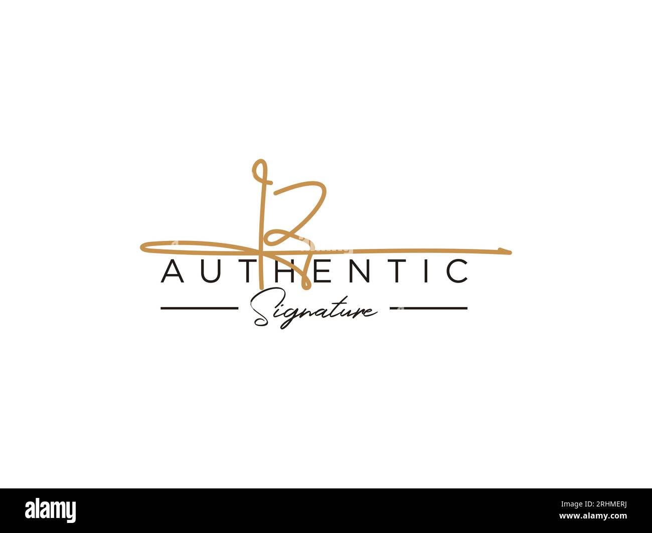 IZ Signature Logo Template Vector Stock Vector Image & Art - Alamy