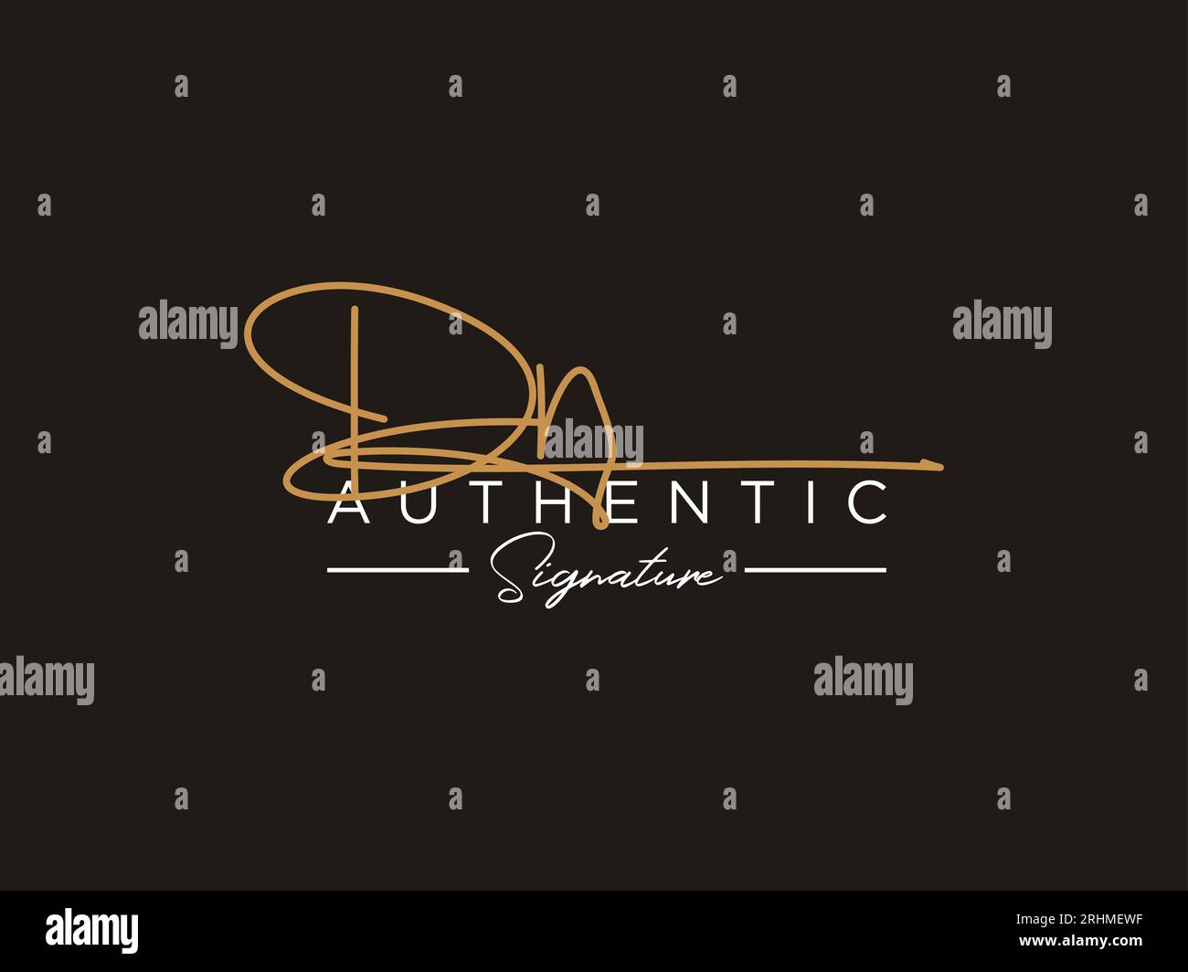 DN Signature Logo Template Vector Stock Vector Image & Art - Alamy