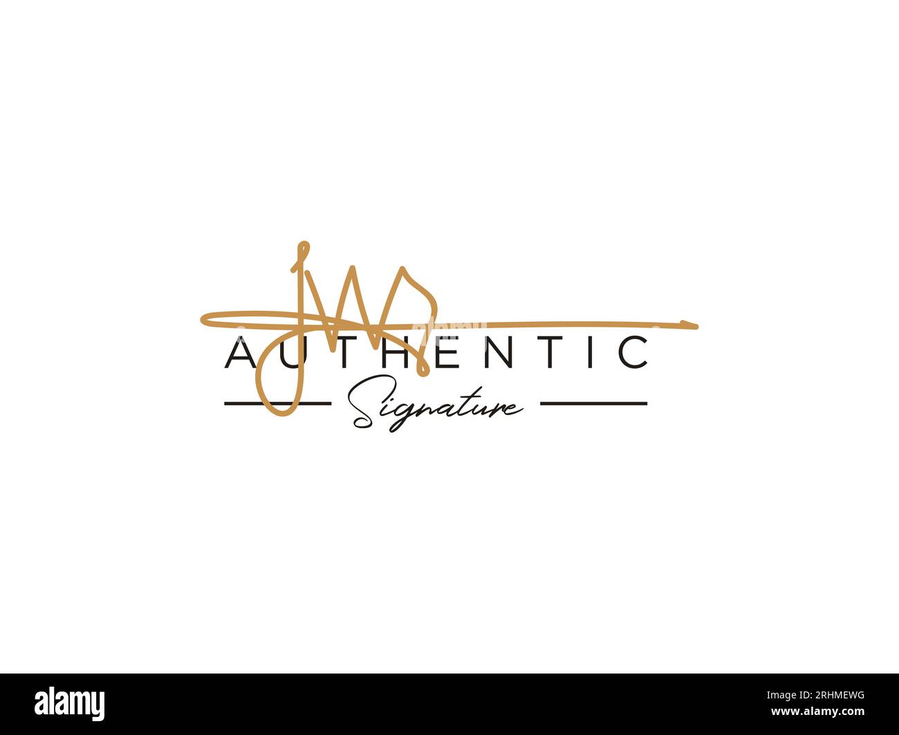 JW Signature Logo Template Vector Stock Vector Image & Art - Alamy