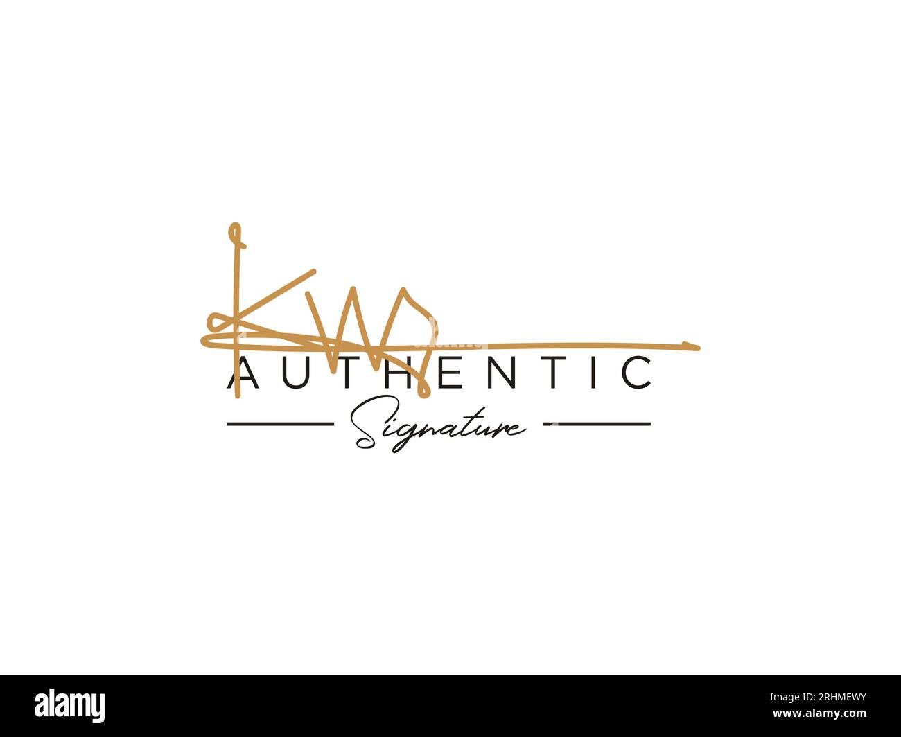 Kw signature hi-res stock photography and images - Alamy