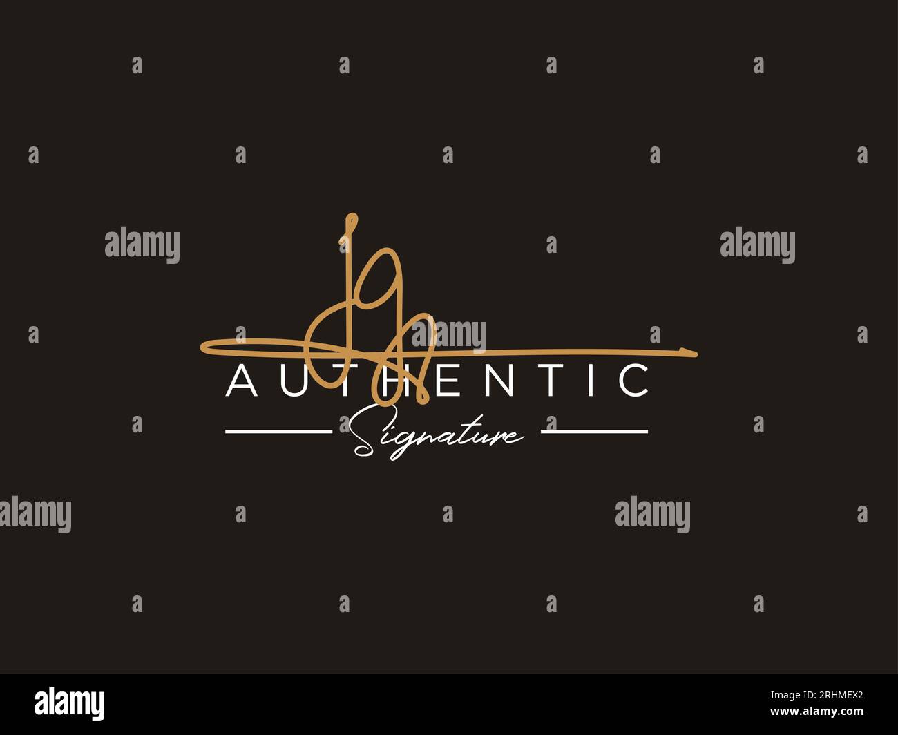 JG Signature Logo Template Vector Stock Vector Image & Art - Alamy