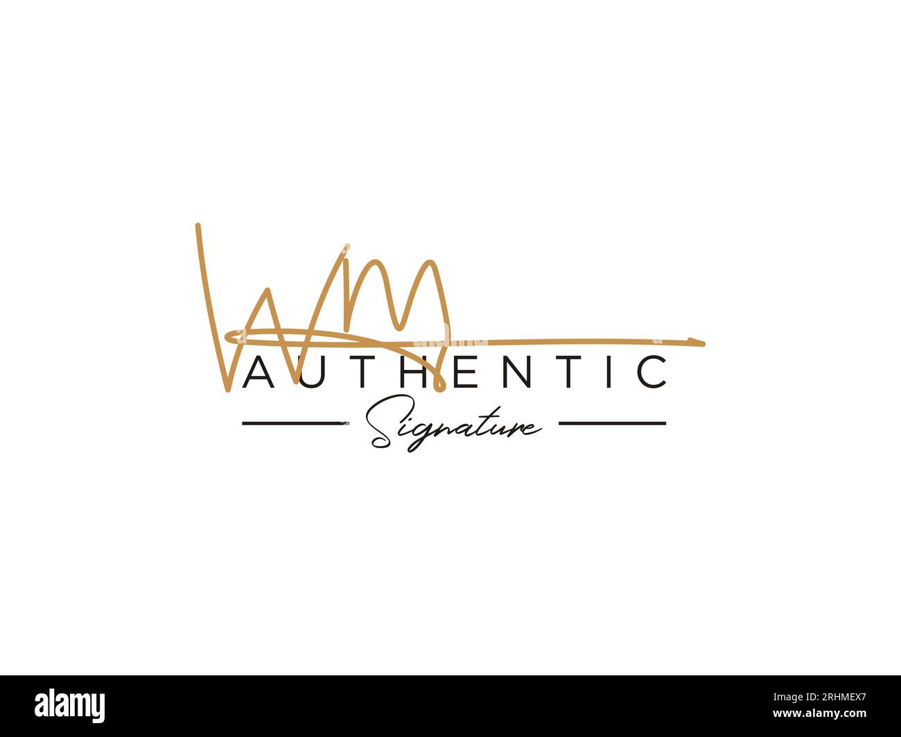 WM Signature Logo Template Vector Stock Vector Image & Art - Alamy