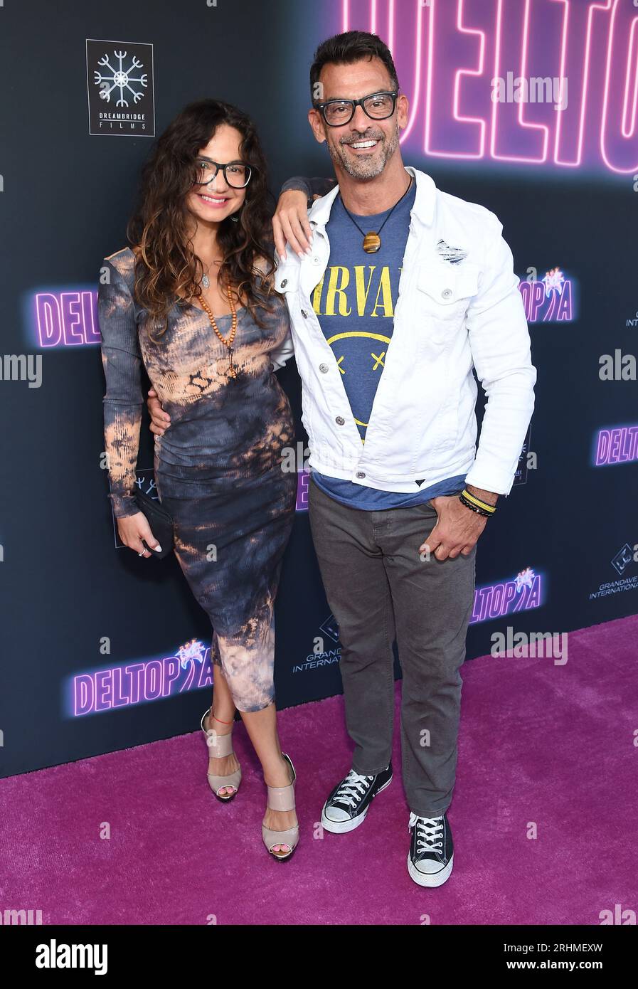 Westwood, USA. 17th Aug, 2023. Nicole Ambrosia and Spero Stamboulis ...