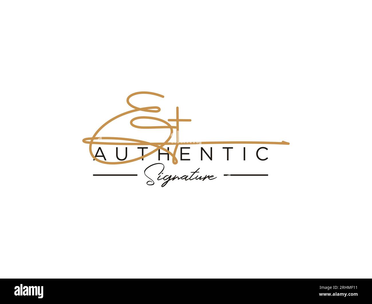 ET Signature Logo Template Vector Stock Vector Image & Art - Alamy