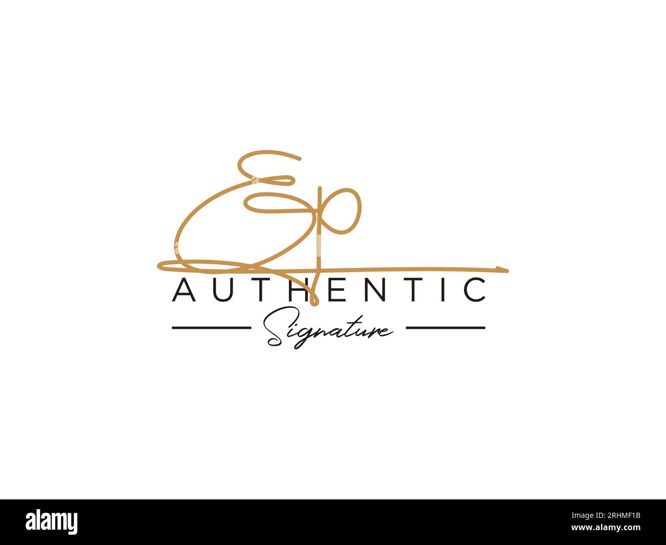 EP Signature Logo Template Vector Stock Vector Image & Art - Alamy